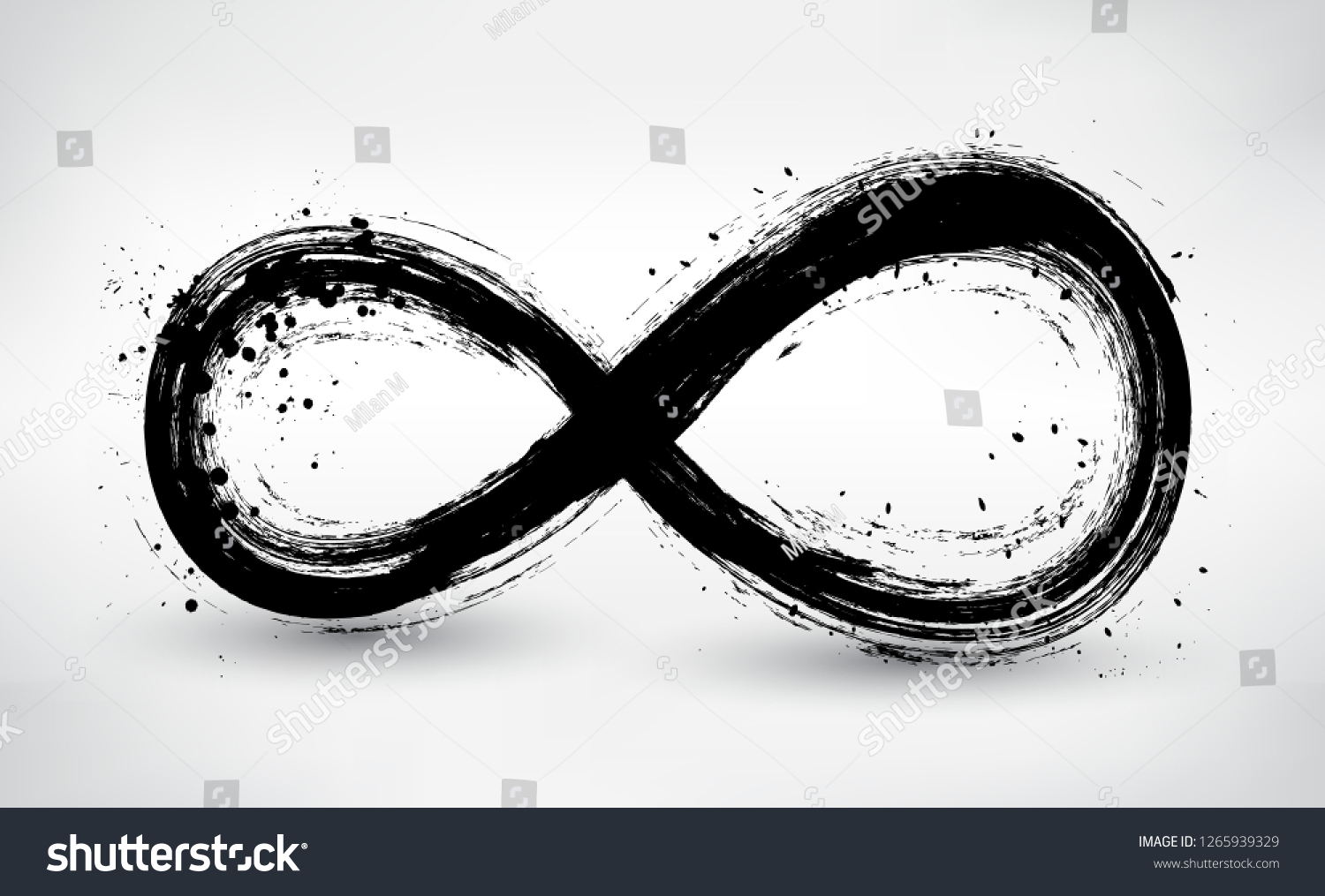 Grunge Infinity Symbolinfinity Logo Design Stock Vector (Royalty Free ...