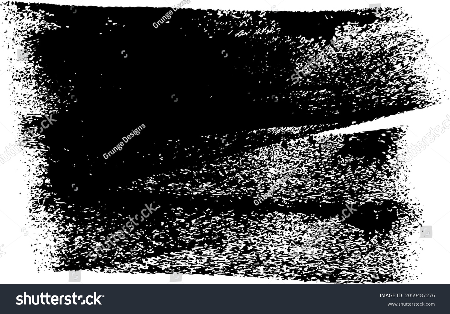 Grunge Roller Brush Stroke Paint Texture Stock Vector (Royalty Free ...