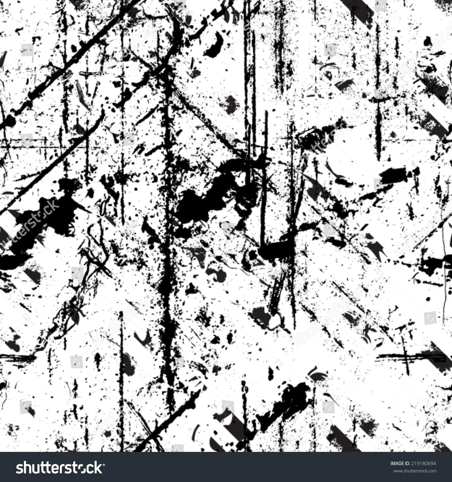 Grunge Seamless Scratched Pattern Distressed Texture Stock Vector ...