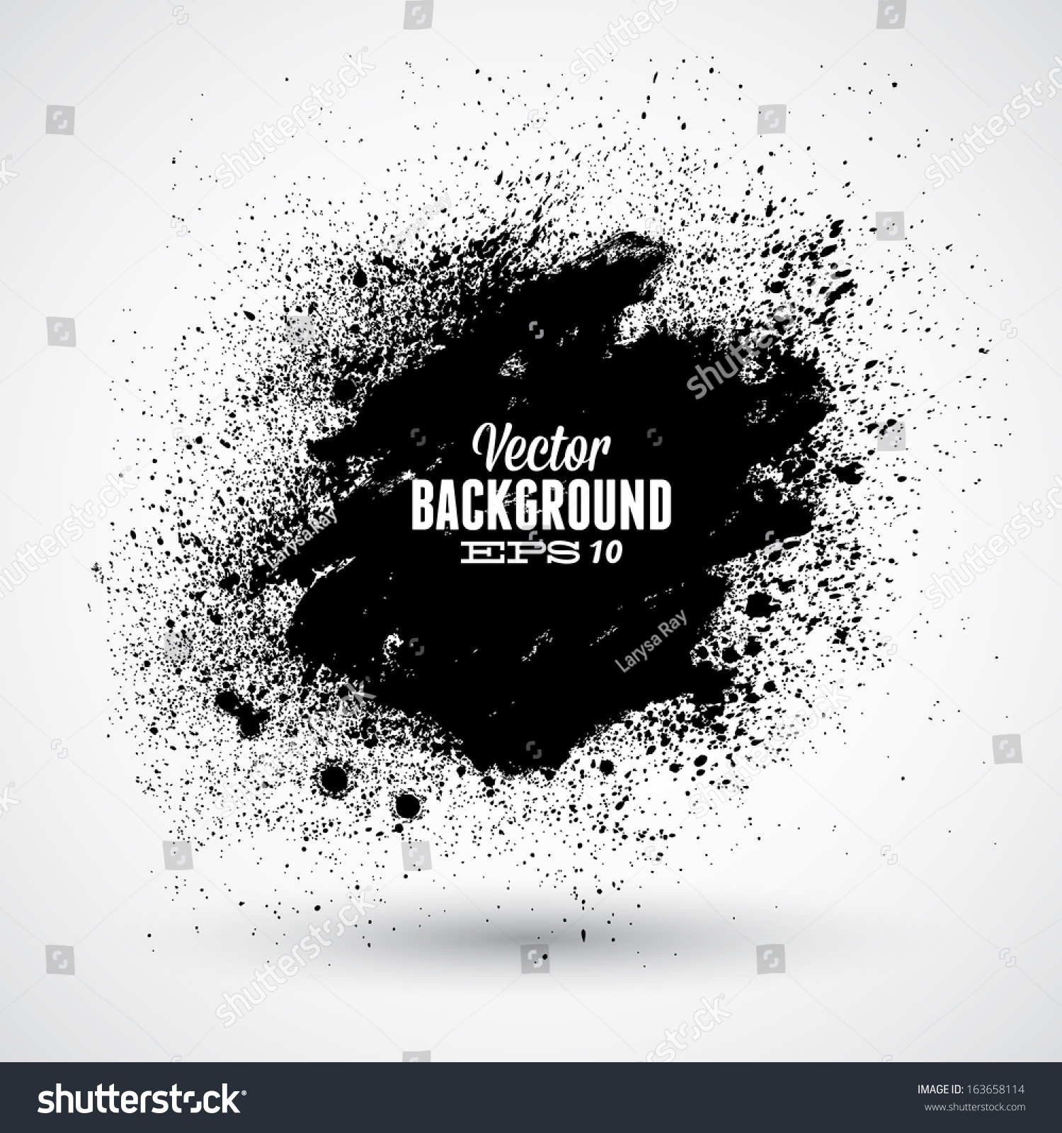Grunge Splash Banner Stock Vector (Royalty Free) 163658114 - Shutterstock
