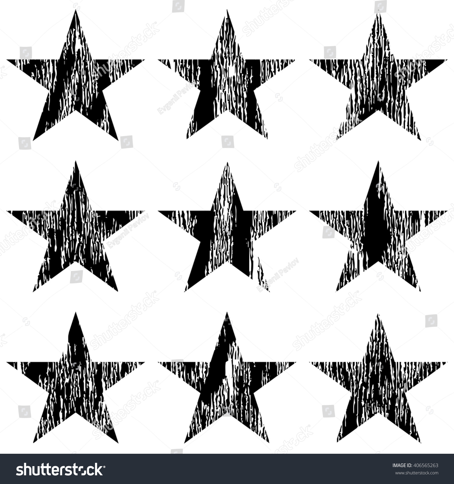 Grunge Stars Vector Illustration Stock Vector (Royalty Free) 406565263 ...