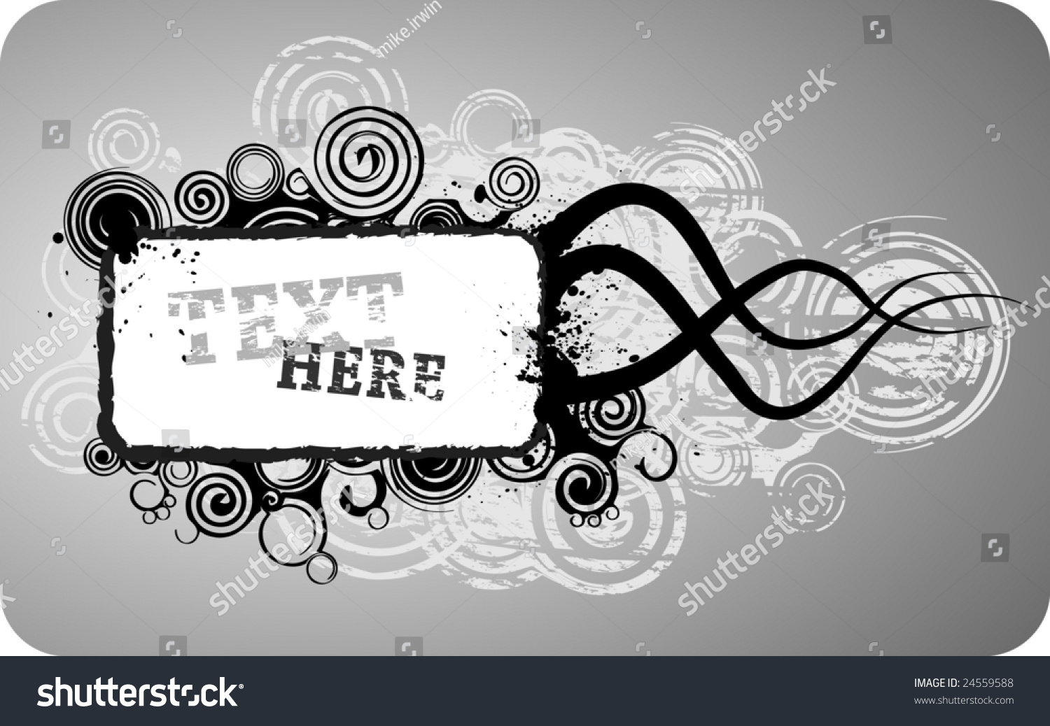 Grunge Text Frame Vector Stock Vector (Royalty Free) 24559588 ...