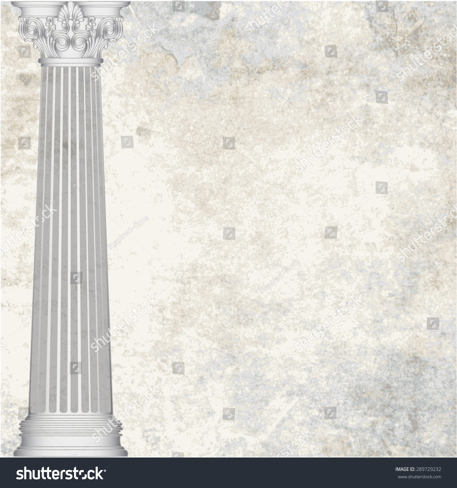 Grunge Texture Greece Column Background Eps10 Stock Vector (Royalty ...