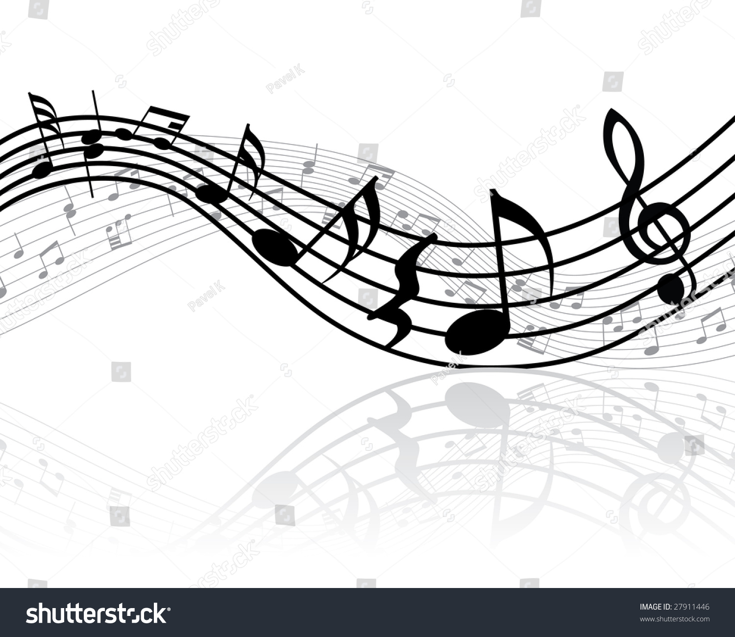 Vektor Stok Grunge Vector Musical Notes Background Design (Tanpa ...