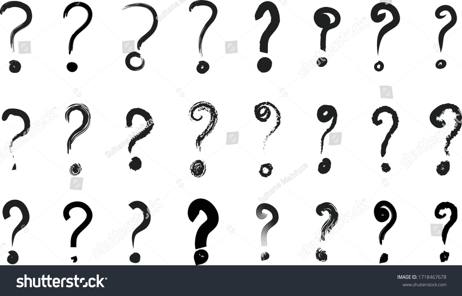 Grunge Vector Question Marks Grunge Illustration Stock Vector (Royalty ...
