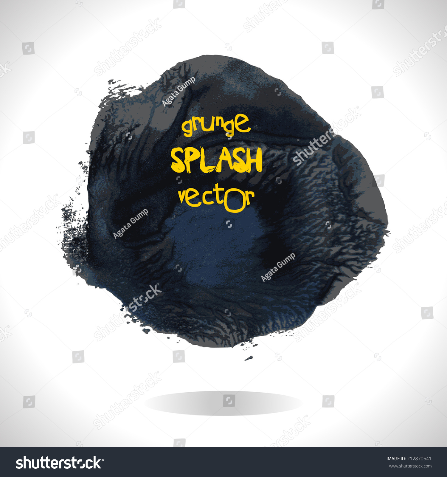 Grunge Vector Splash Design Element Stock Vector (Royalty Free ...