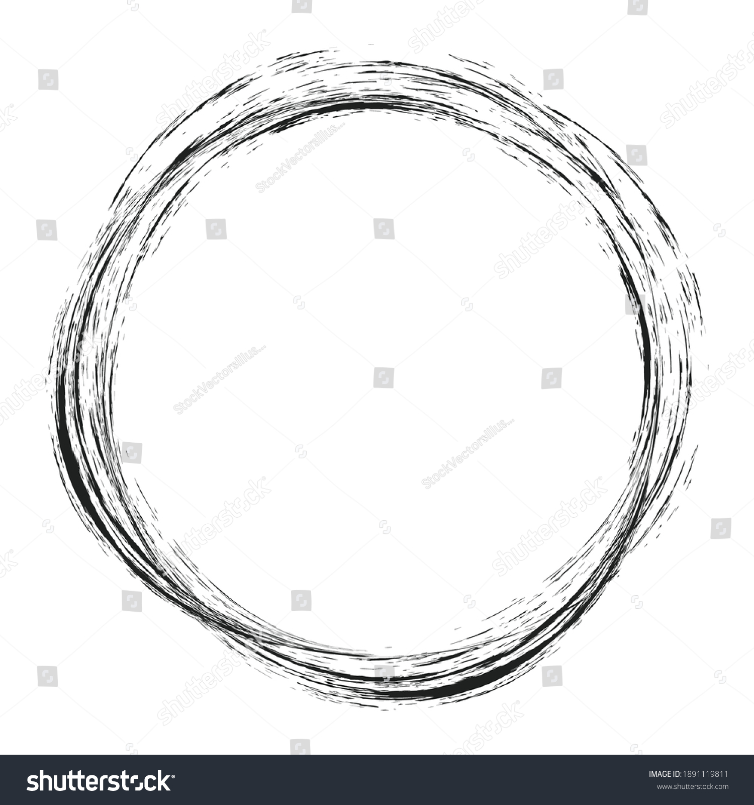 Grungy Circle Blob Blotch Vector Stock Vector (Royalty Free) 1891119811 ...