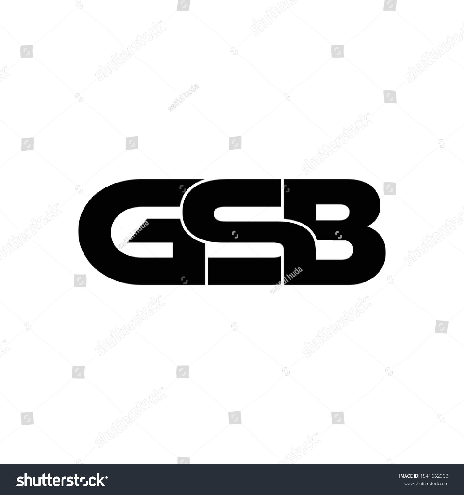 Gsb Letter Monogram Logo Design Vector: เวกเตอร์สต็อก (ปลอดค่าลิขสิทธิ์ ...