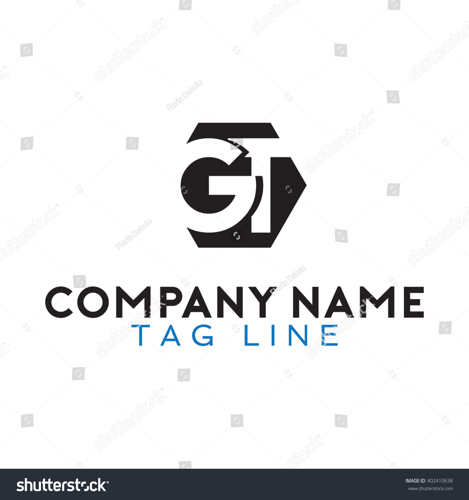 Gt Logo Stock Vector 402410638 - Shutterstock