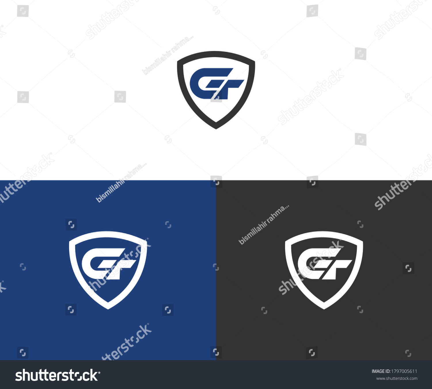 Gt Logo Design Vector Format Stock Vector (Royalty Free) 1797005611
