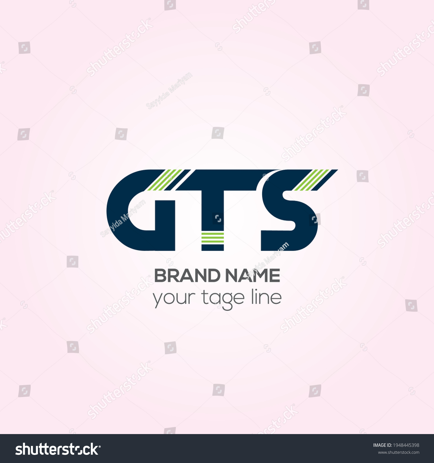 Gts Vector Logo Design Gts Creative Stock Vector (Royalty Free ...