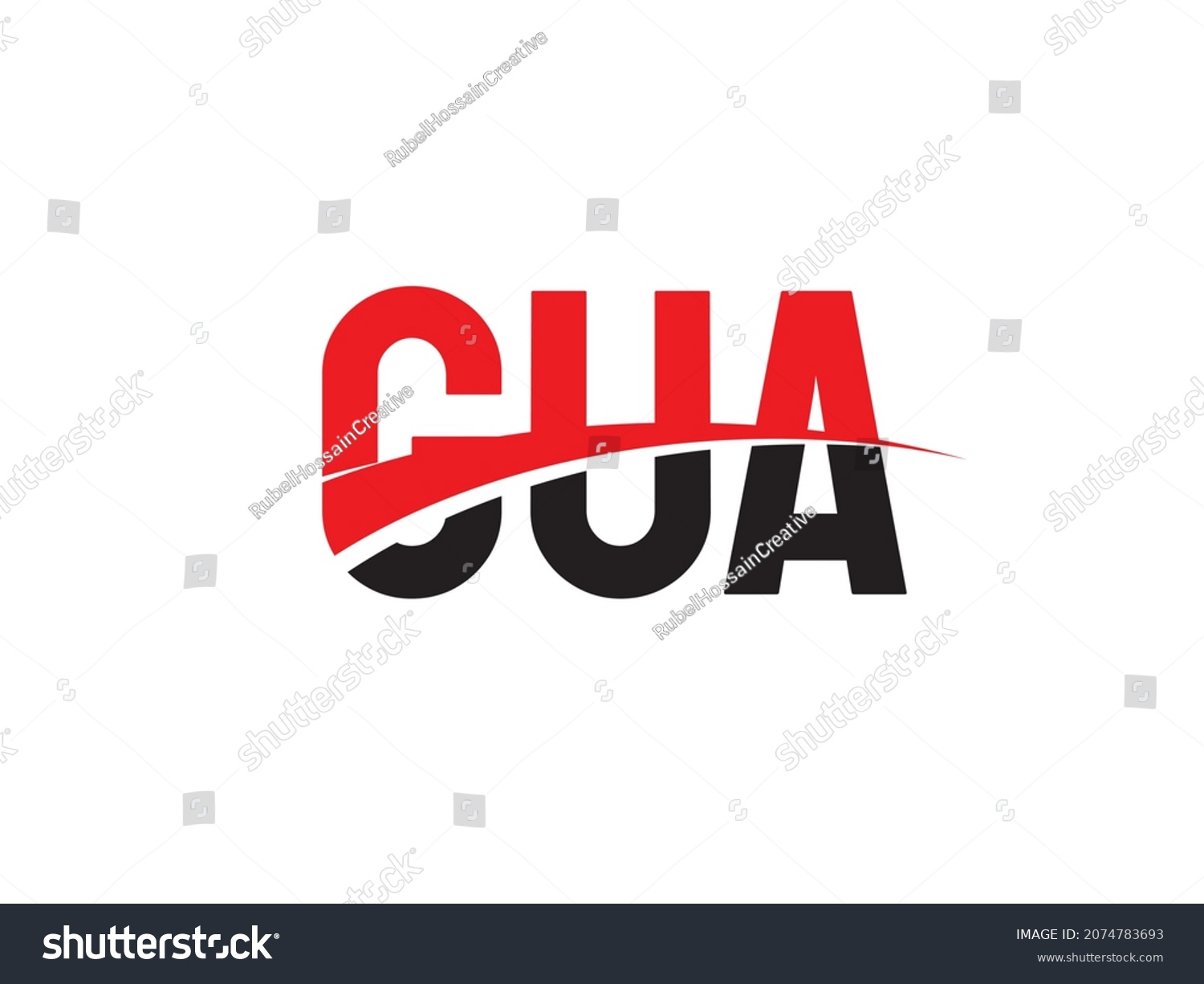 Gua Letter Initial Logo Design Vector Stock Vector (Royalty Free ...
