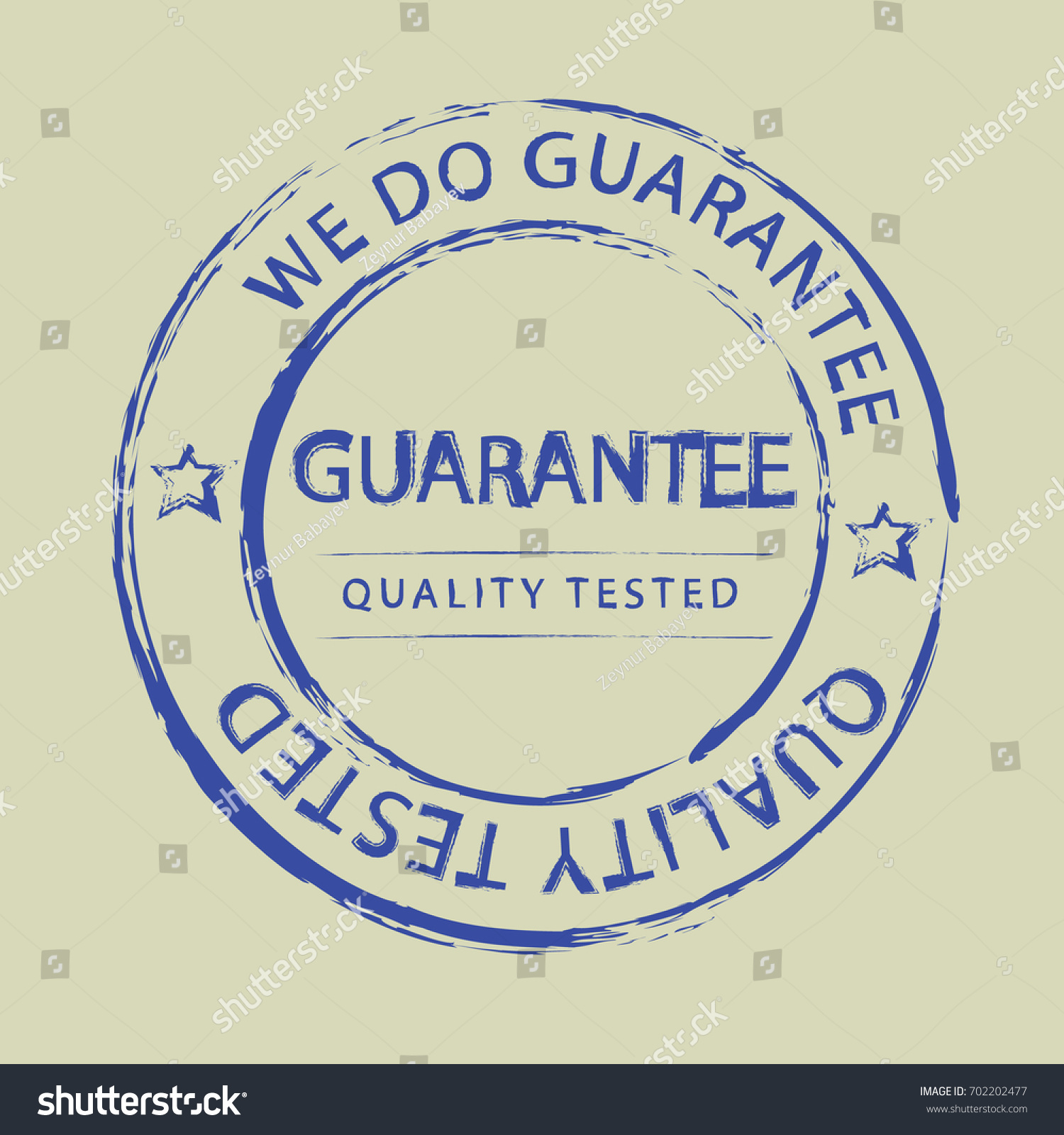 Guarantee Stamp Template Illustrated Vector Isolated Stock Vector ...