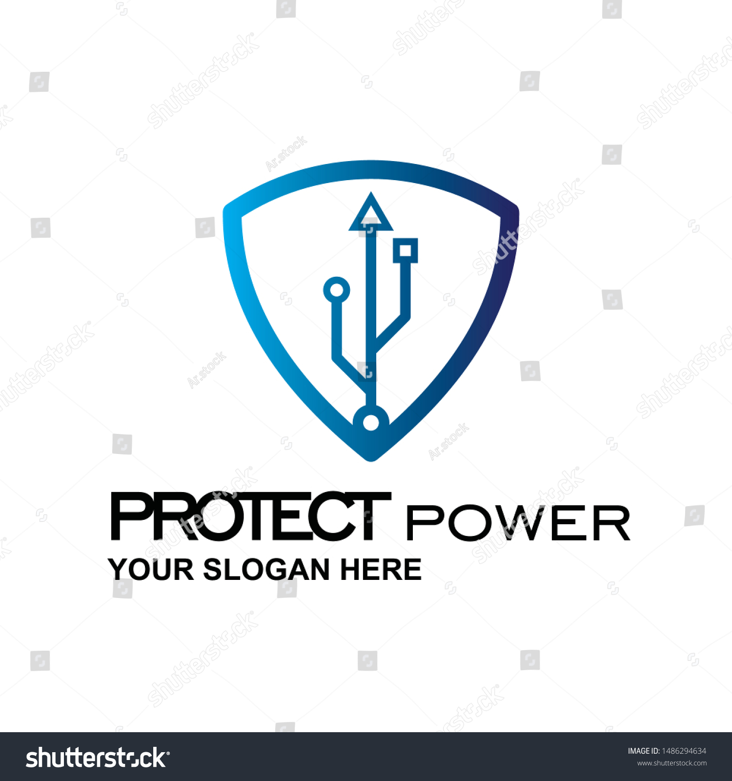 Guard Security Logo Vector Stock Vector (Royalty Free) 1486294634 ...