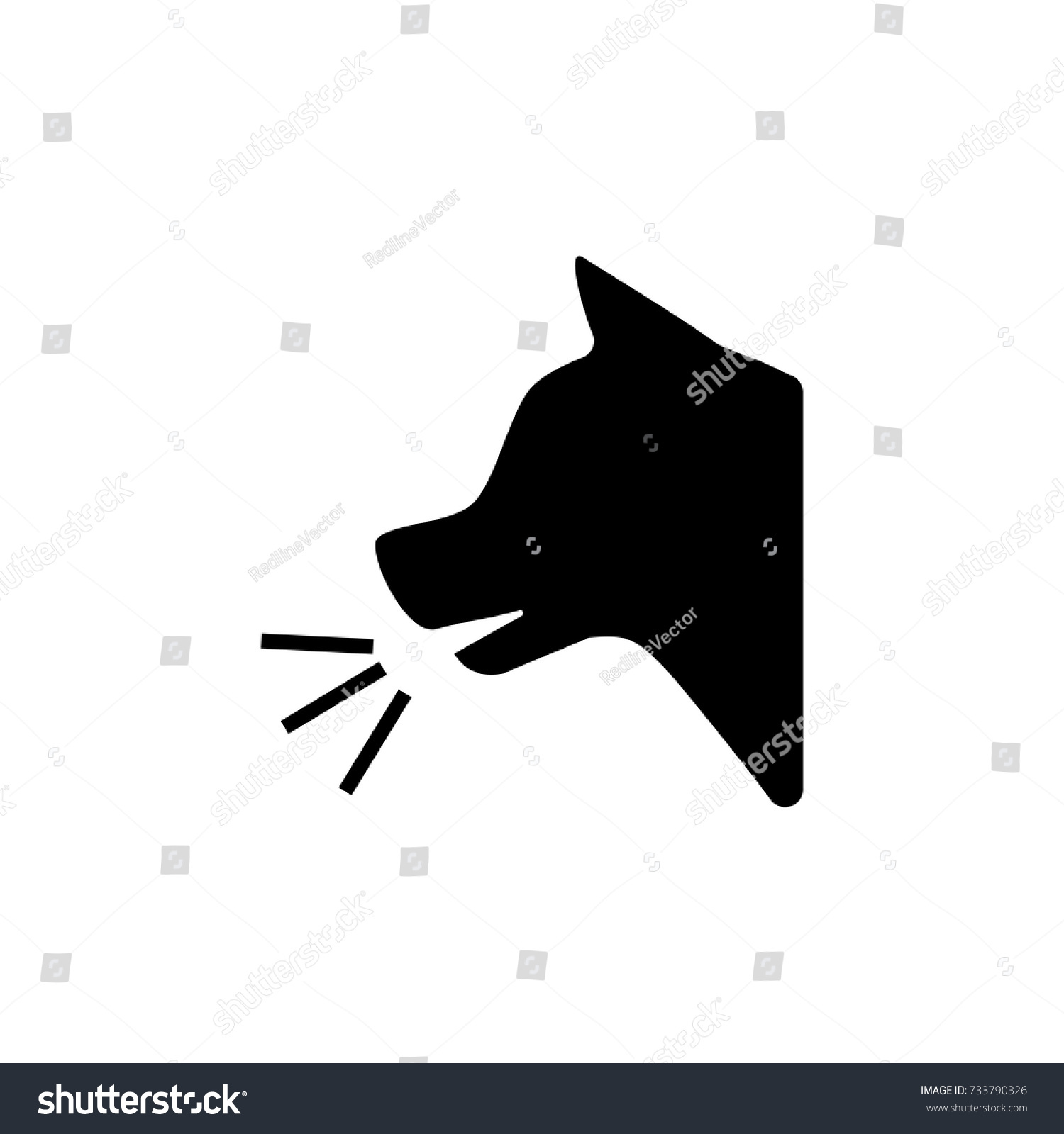 900 Dog barking logo Görseli, Stok Fotoğraflar ve Vektörler | Shutterstock
