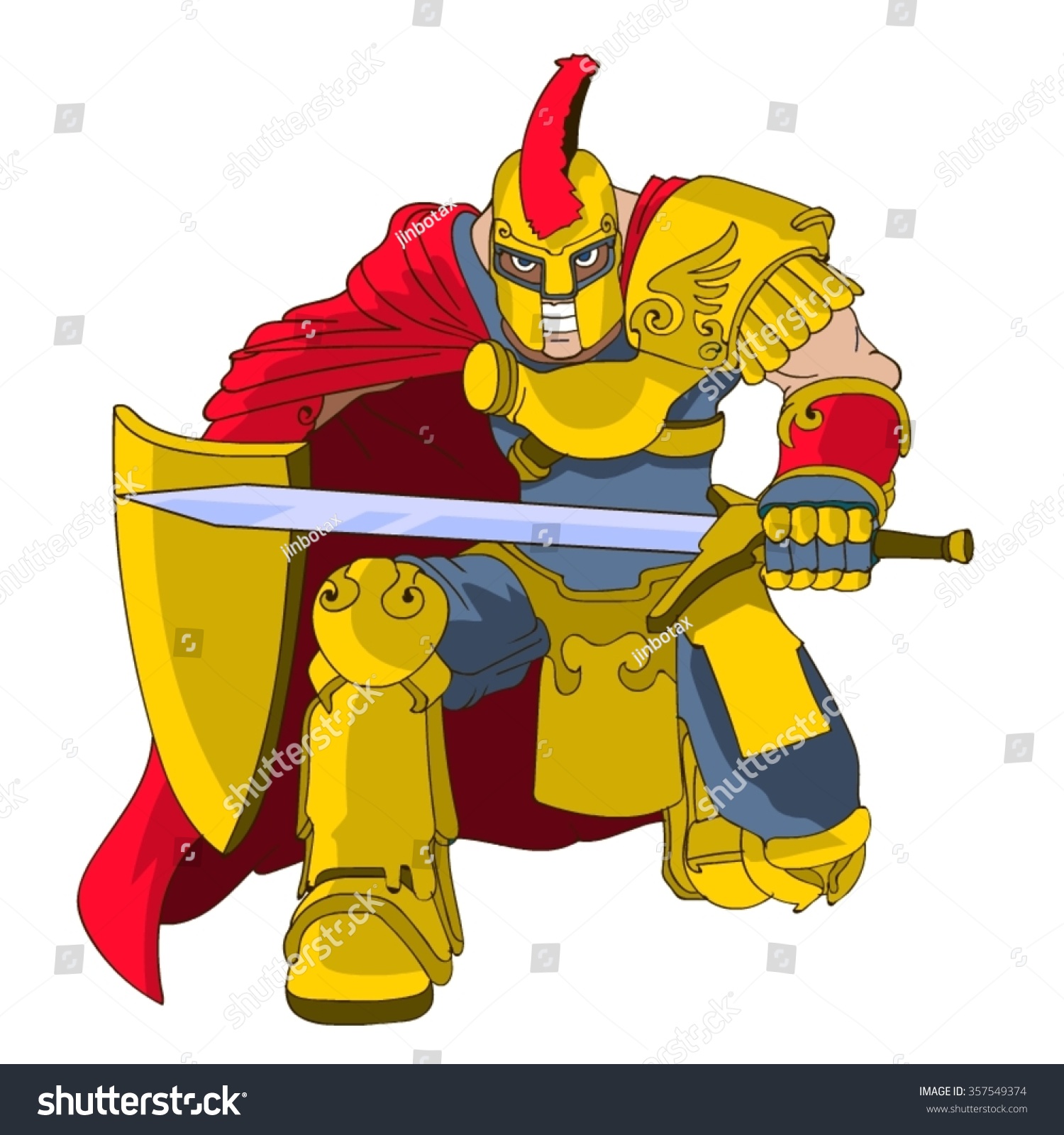 Guardian Cartoon Vector Character : image vectorielle de stock (libre ...