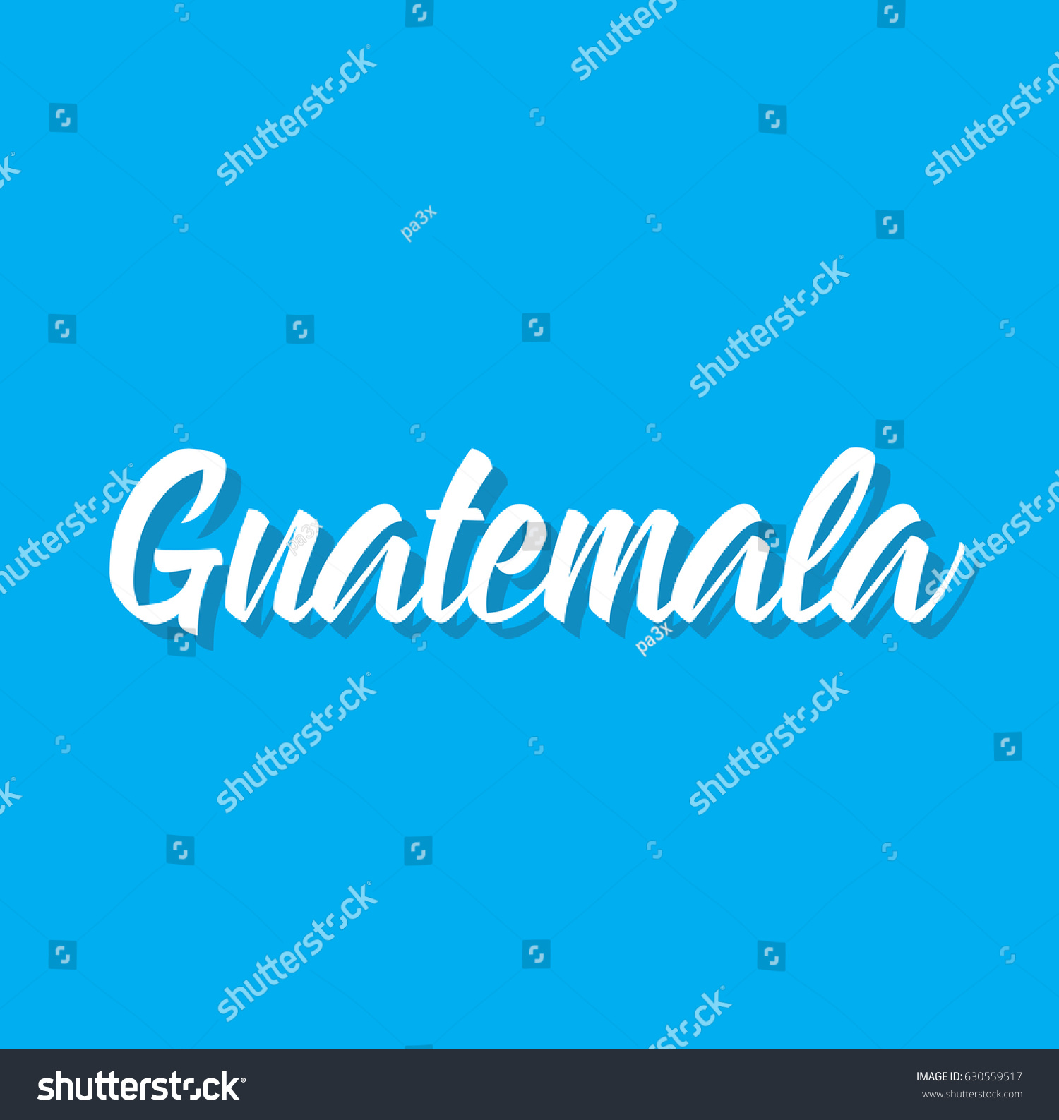 Guatemala Text Design Vector Calligraphy Typography Stock Vector ...