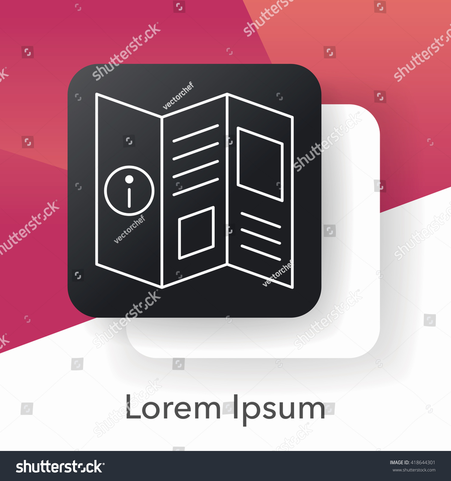 Guide Paper Line Icon Stock Vector (Royalty Free) 418644301 | Shutterstock