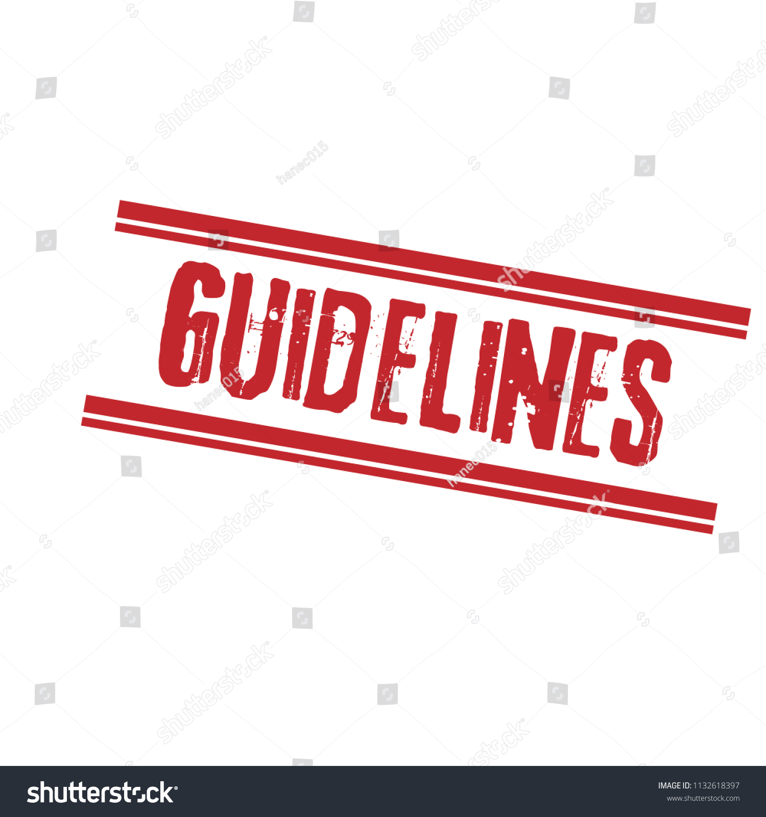 Guidelines Grunge Rubber Stamp Stock Vector (Royalty Free) 1132618397 ...