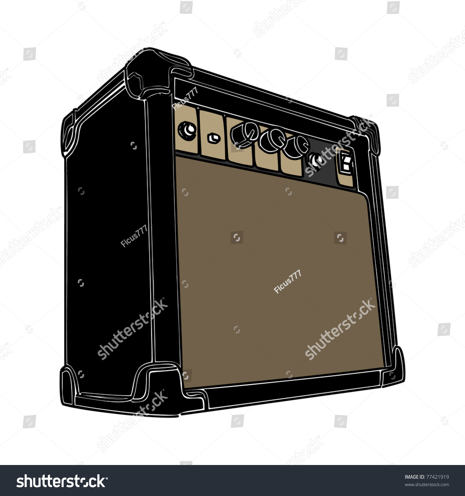 Guitar Amplifier: เวกเตอร์สต็อก (ปลอดค่าลิขสิทธิ์) 77421919 | Shutterstock