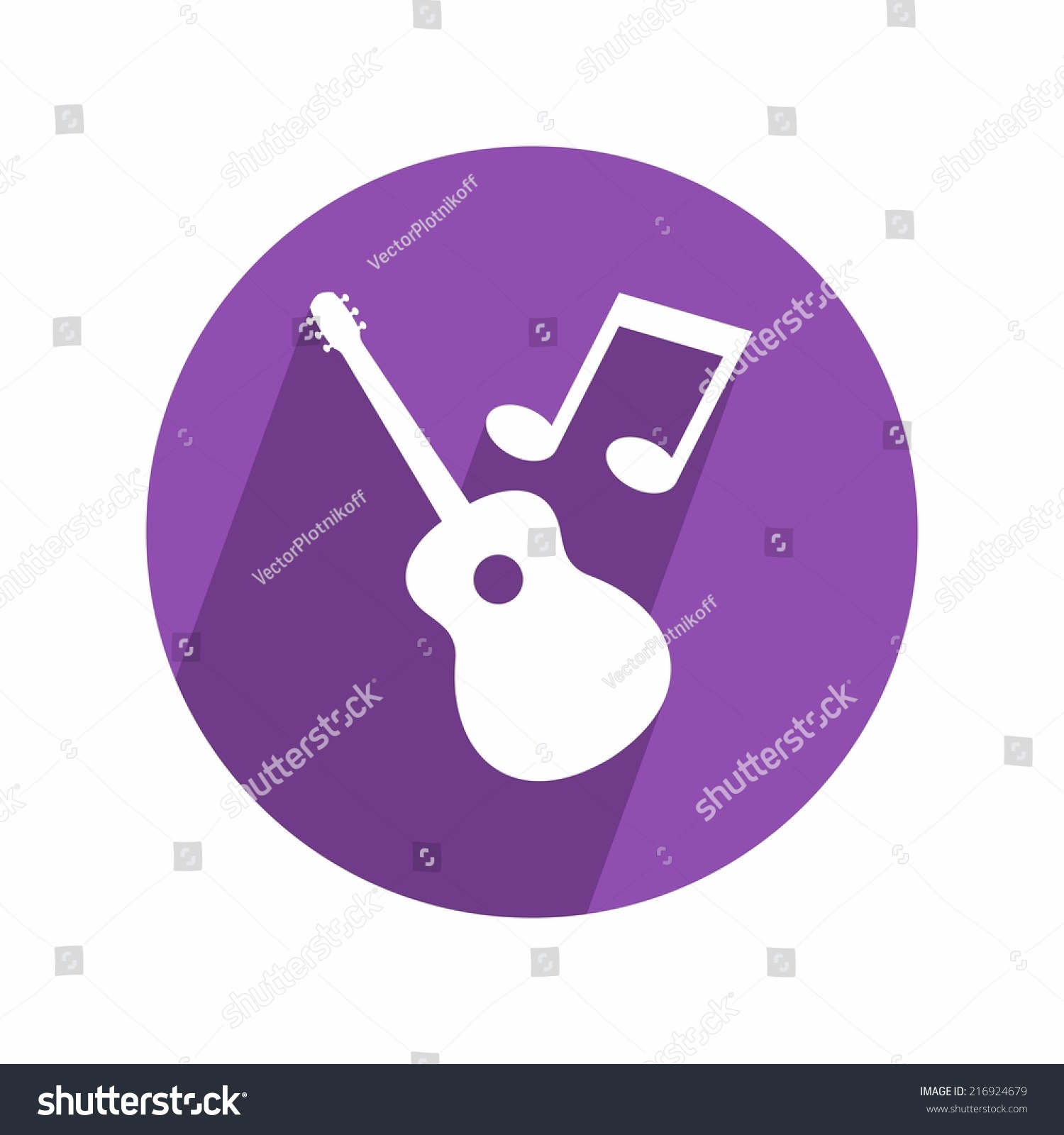 Guitar Note Icon: เวกเตอร์สต็อก (ปลอดค่าลิขสิทธิ์) 216924679 | Shutterstock