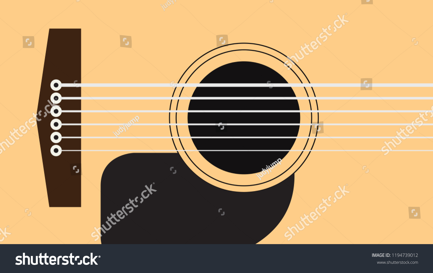 Guitar Cartoon Vector Wallpaper Background : image vectorielle de stock ...