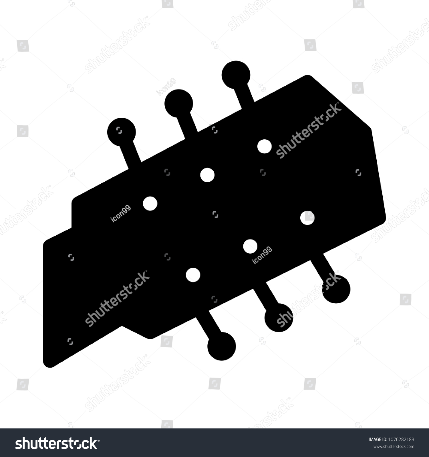 Guitar Head Adjustment Stock Vector (Royalty Free) 1076282183 ...