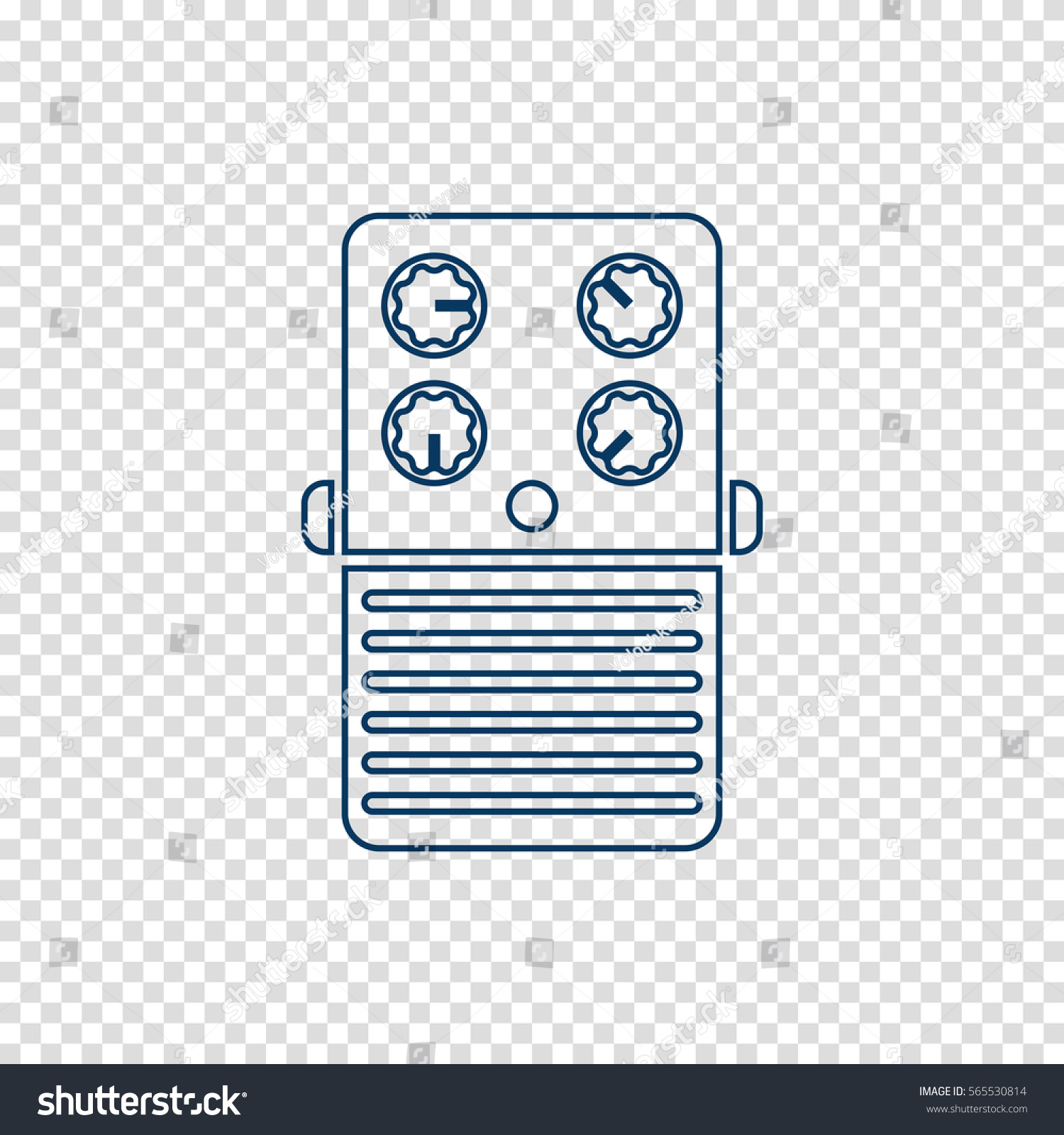 Guitar Pedal Vector Icon Stock Vector (Royalty Free) 565530814 ...