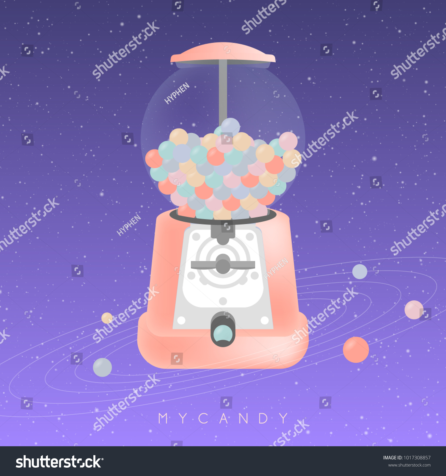 Gumball Machine Universe Stock Vector (Royalty Free) 1017308857 ...