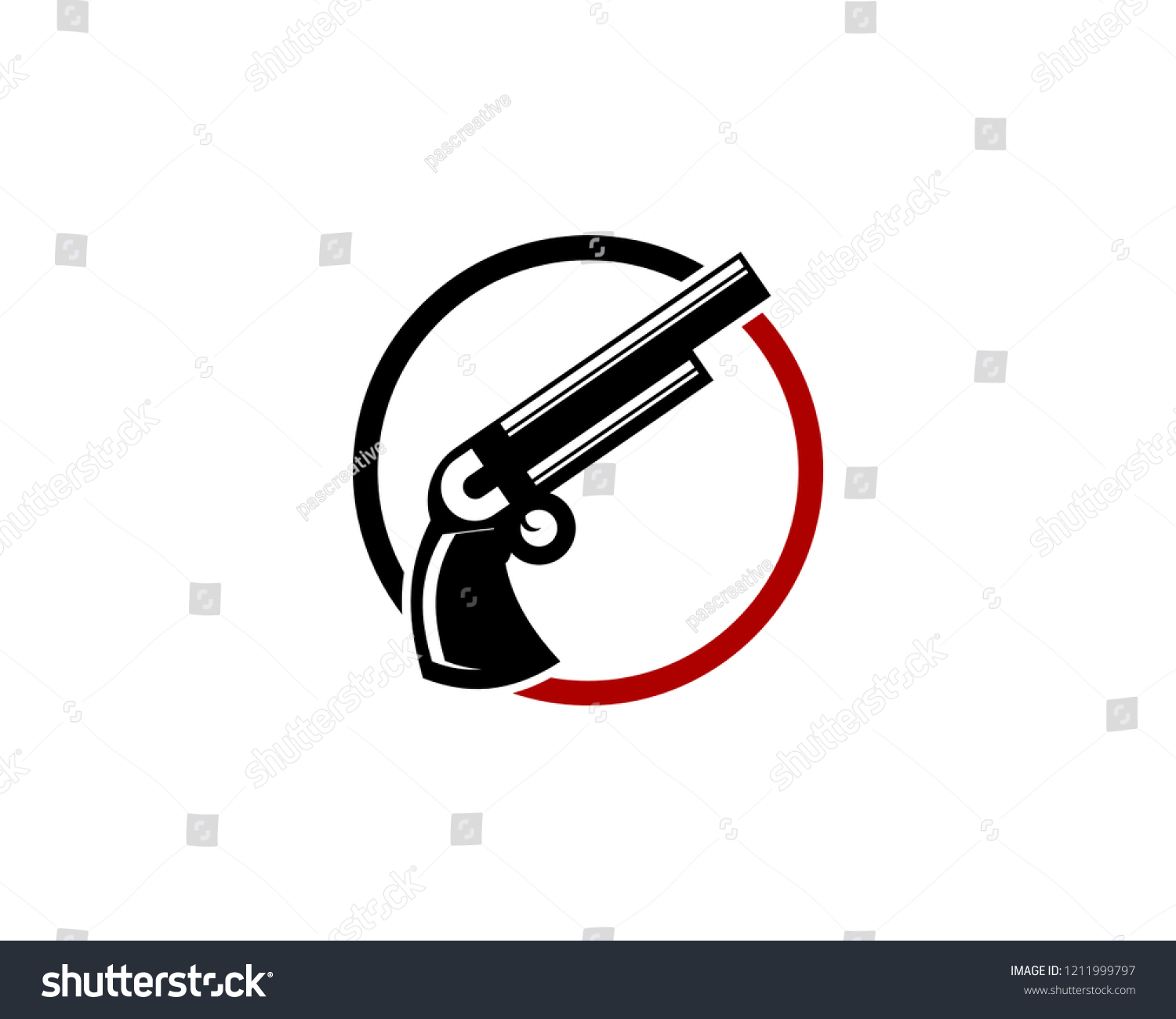 Guns Logo Template Stock Vector (Royalty Free) 1211999797 | Shutterstock