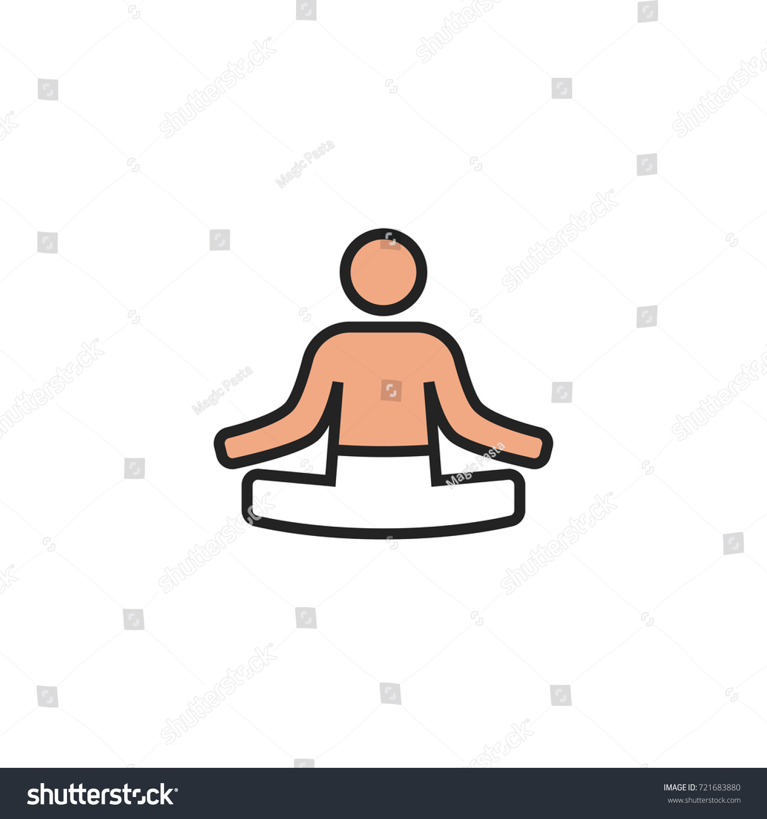 Guru Icon Vector Isolated Stock Vector (Royalty Free) 721683880