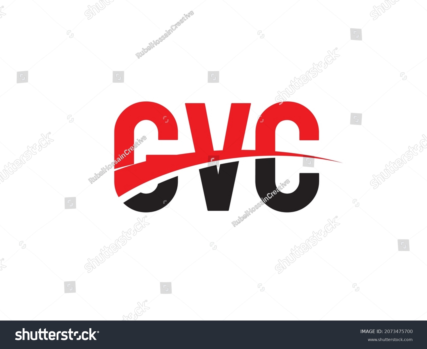 Gvc Letter Initial Logo Design Vector Stock Vector (Royalty Free ...