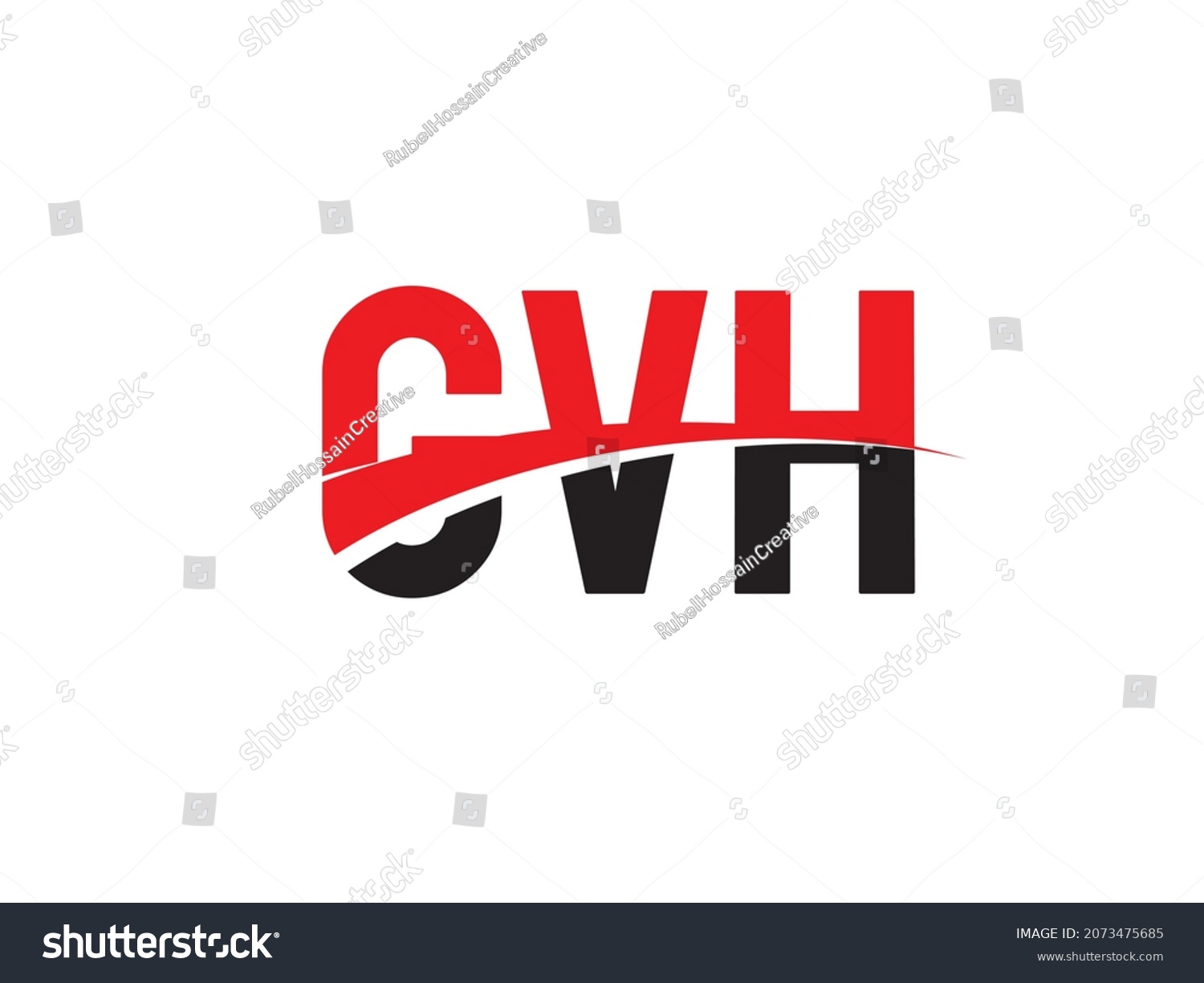 Gvh Letter Initial Logo Design Vector Stock Vector (Royalty Free ...