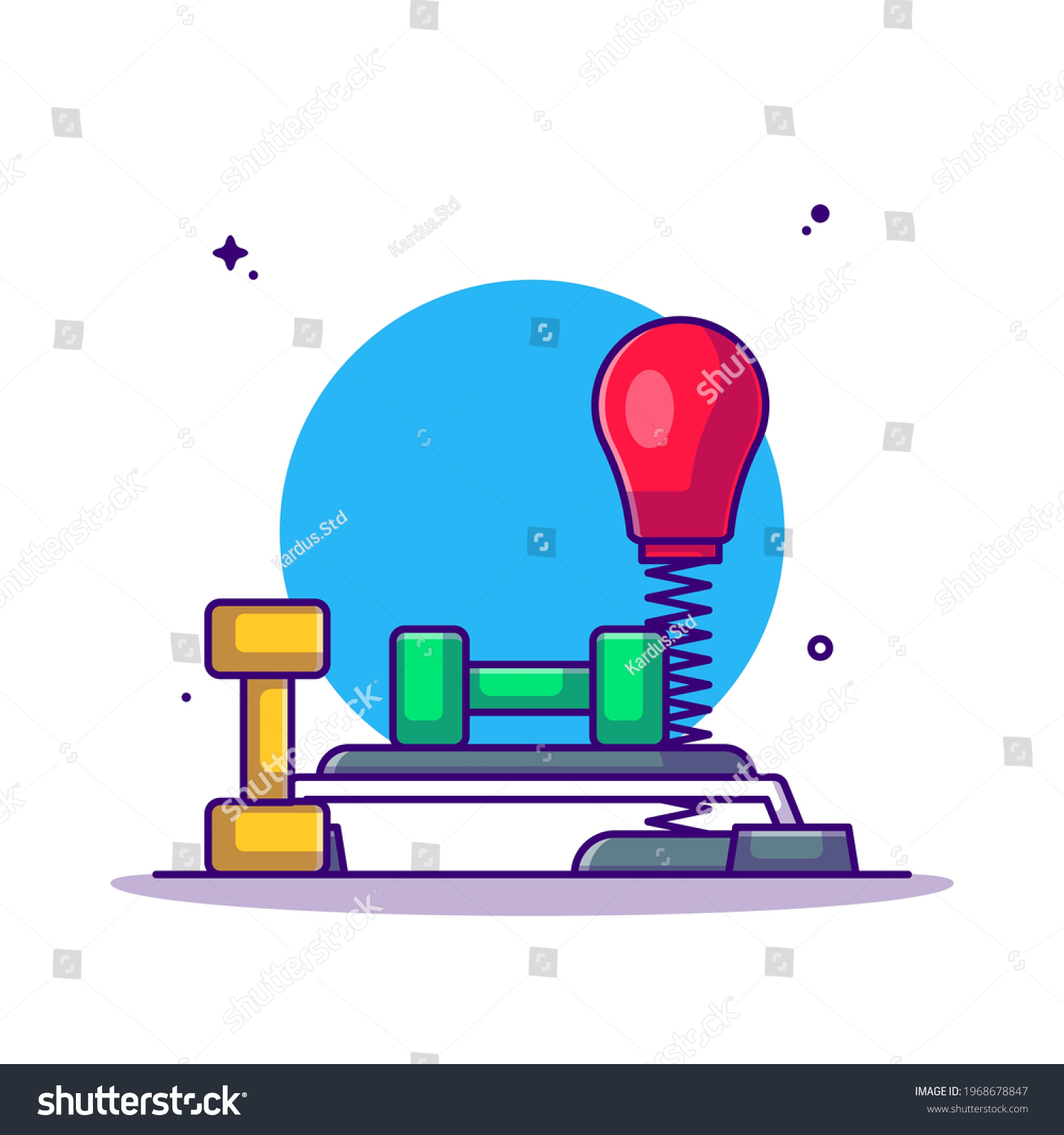 Gym Equipment Vector Cartoon Illustrations Stock Vector (Royalty Free ...