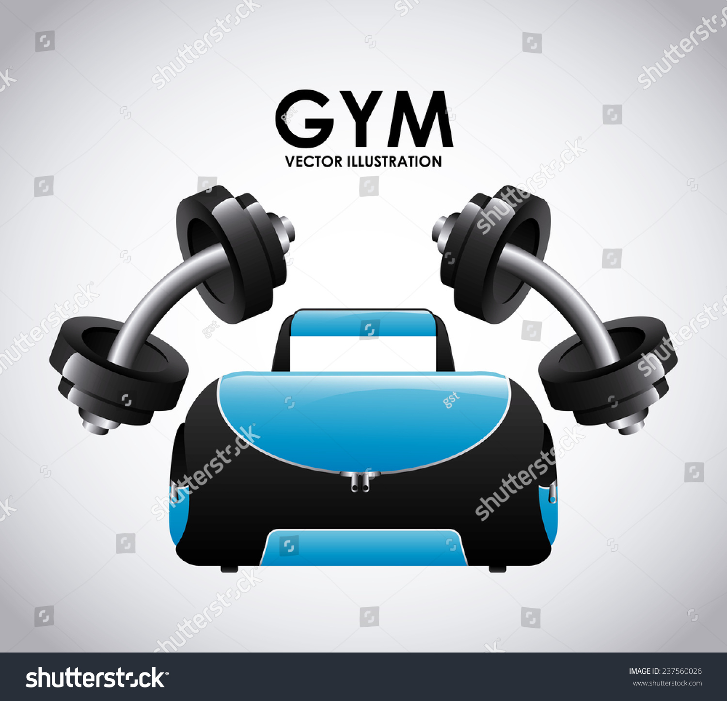Gym Label Design Stock Vector (Royalty Free) 237560026