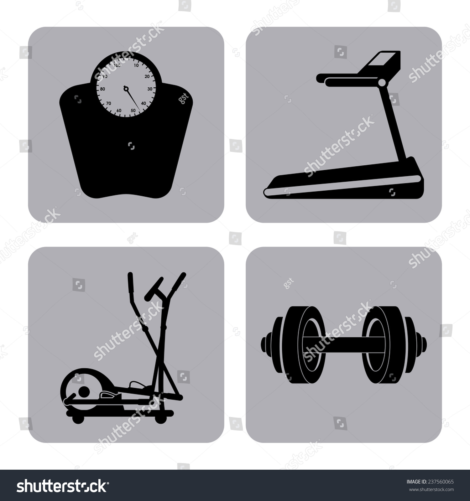 Gym Label Design Stock Vector (Royalty Free) 237560065 | Shutterstock