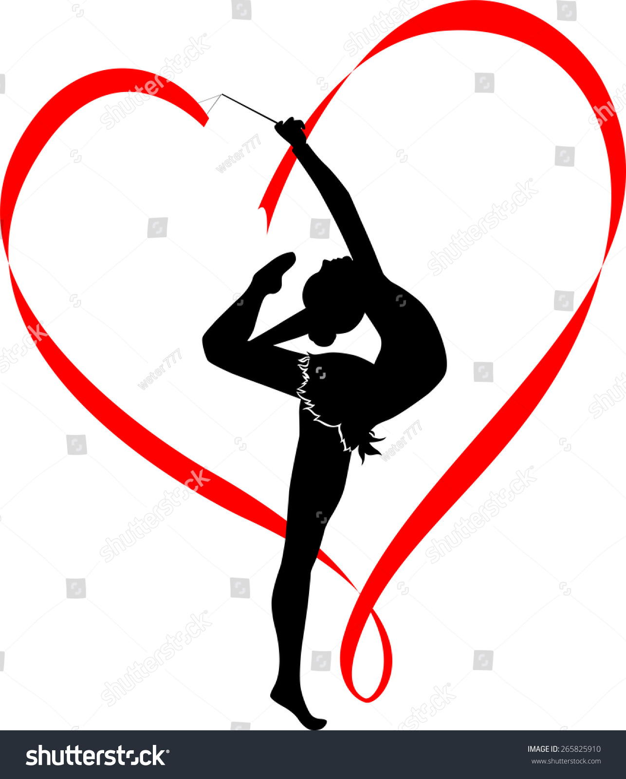 Gymnastics Logo Stock Vector 265825910 - Shutterstock