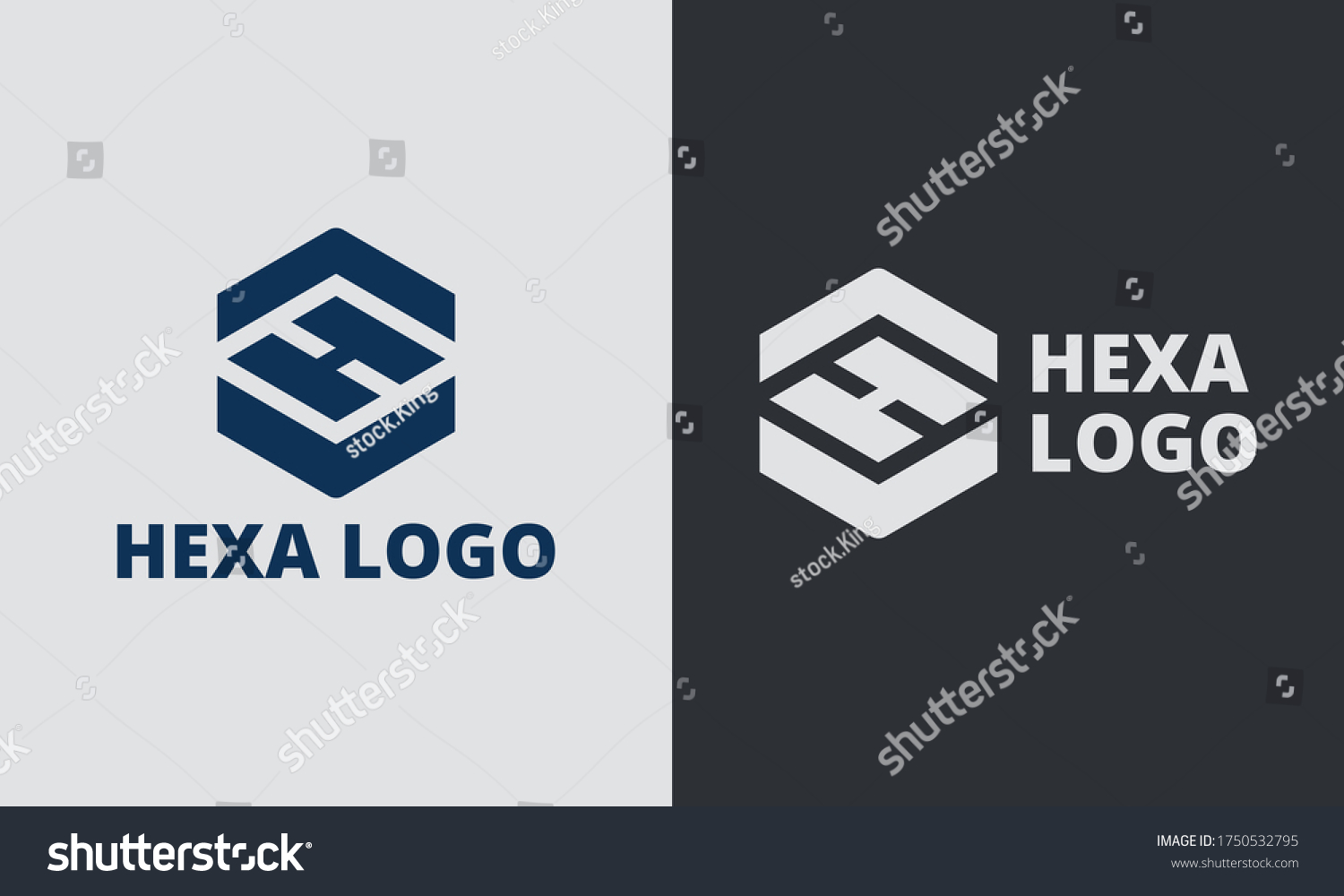 Hhexa Logo Design Template Hexagonal Shape Stock Vector (Royalty Free ...
