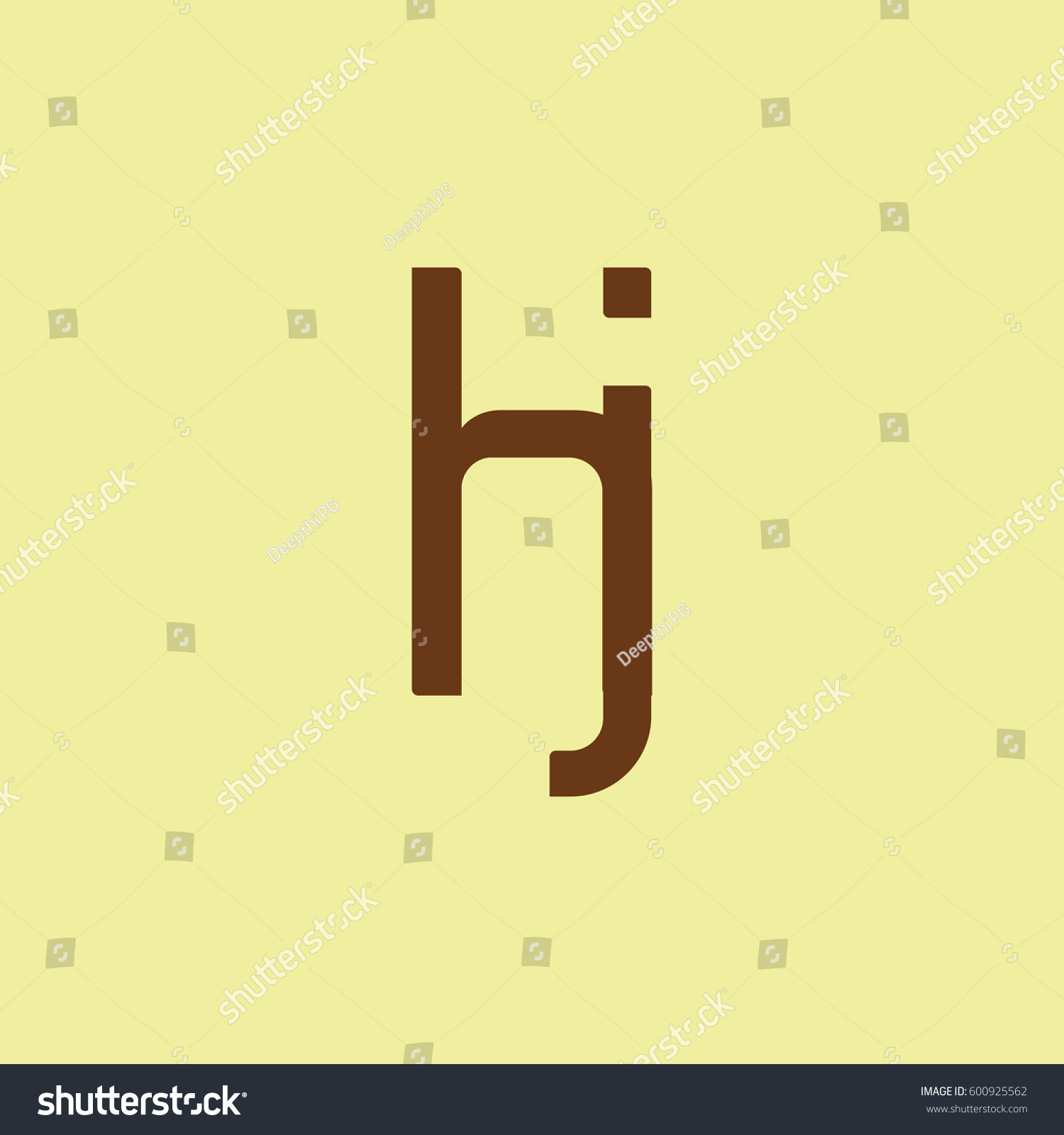 H J Letter Logo Design Vector Stock Vector (Royalty Free) 600925562 ...