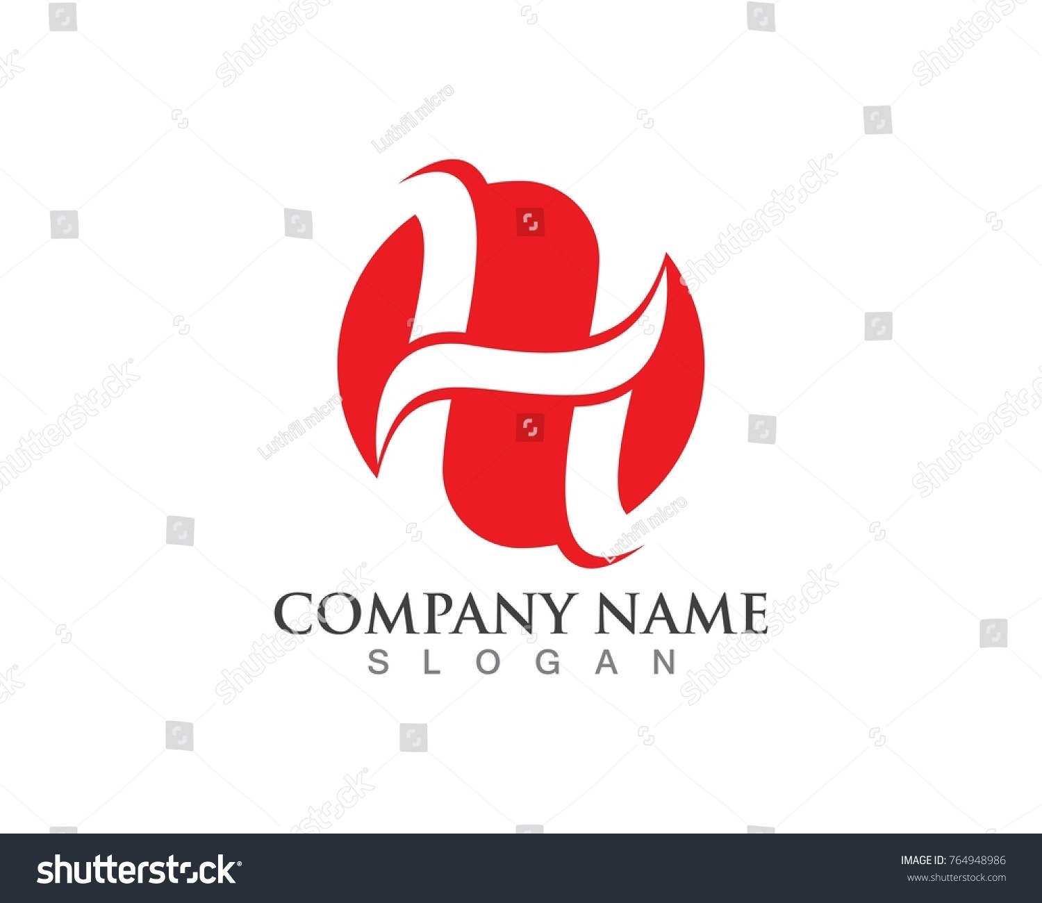 H Letter Logos Template: Vector có sẵn (miễn phí bản quyền) 764948986 ...