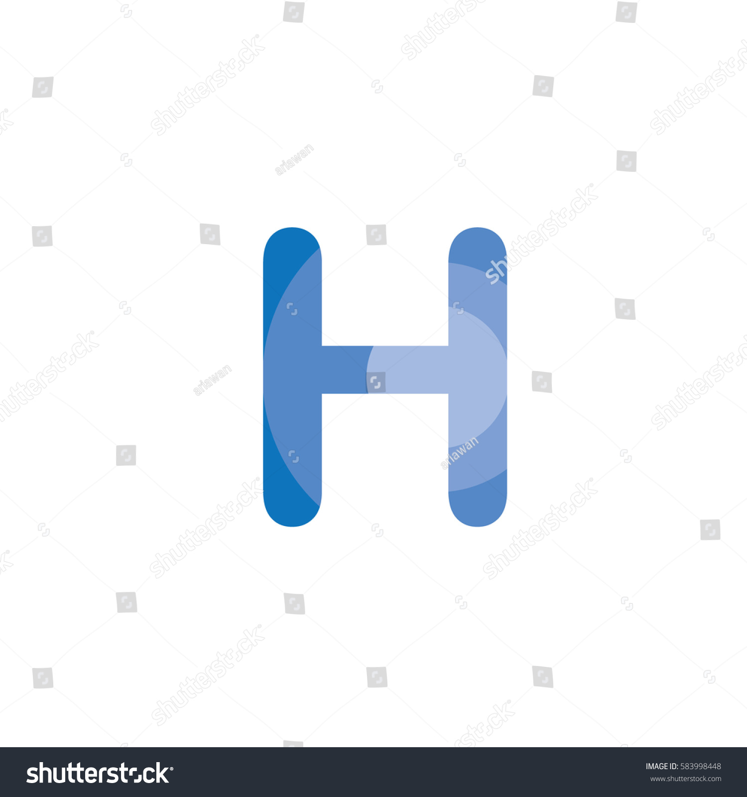 H Logo Stock Vector (Royalty Free) 583998448 | Shutterstock