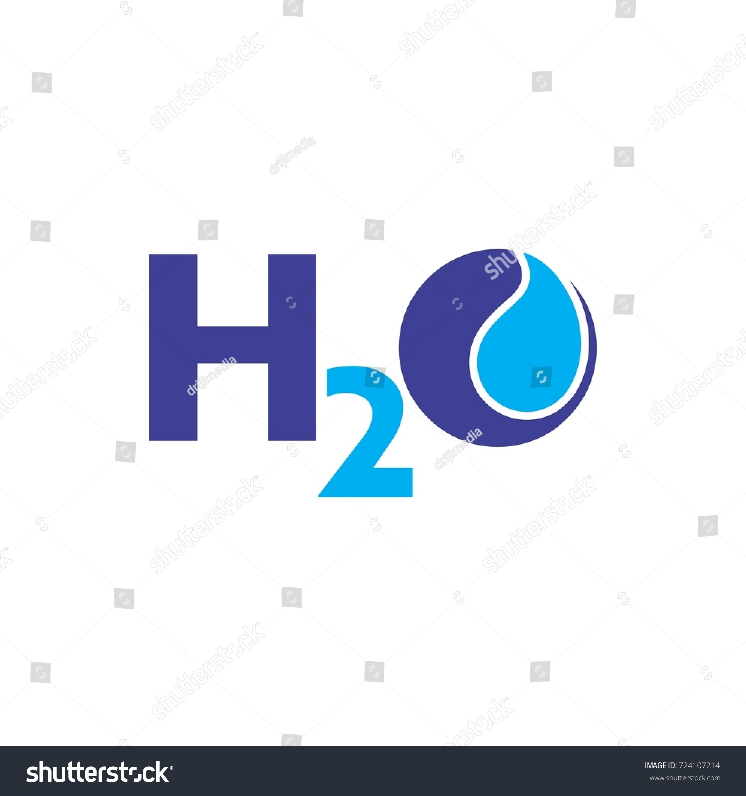 H2o Water Logo Design Vector: เวกเตอร์สต็อก (ปลอดค่าลิขสิทธิ์ ...