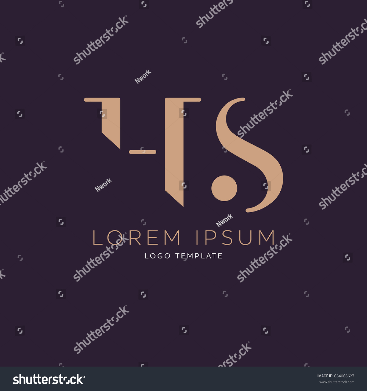 H S Logo Design Template: Vector có sẵn (miễn phí bản quyền) 664066627 ...