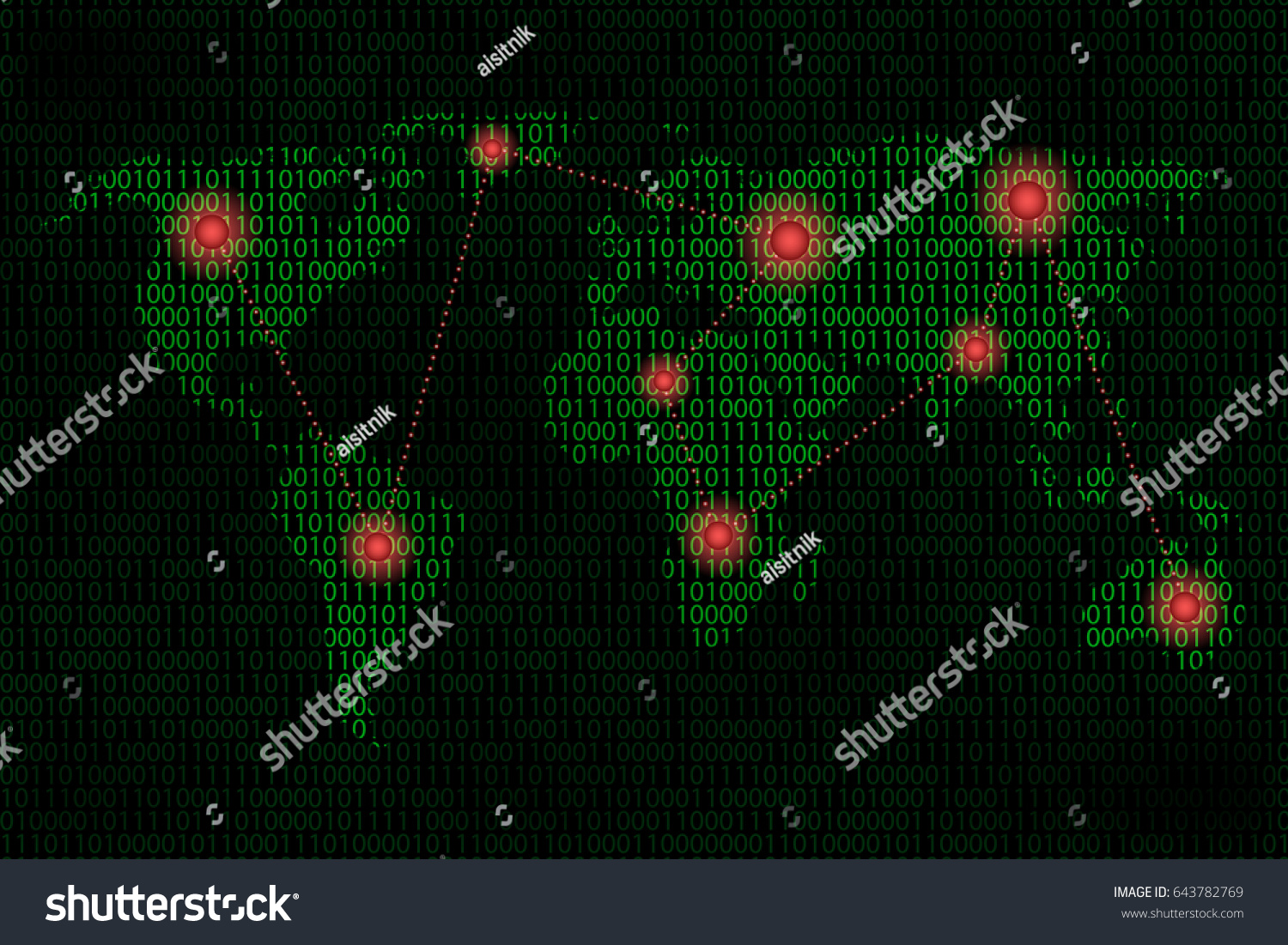Hacker Attack Around World Computer Virus Stock Vector (Royalty Free ...