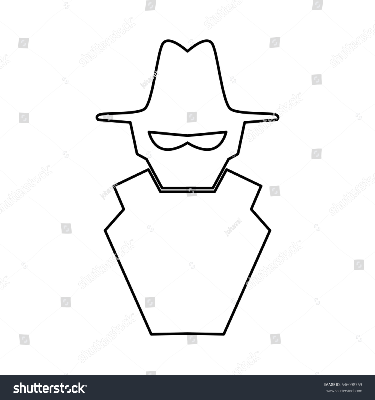 Hacker Cartoon Symbol Stock Vector (Royalty Free) 646098769 | Shutterstock