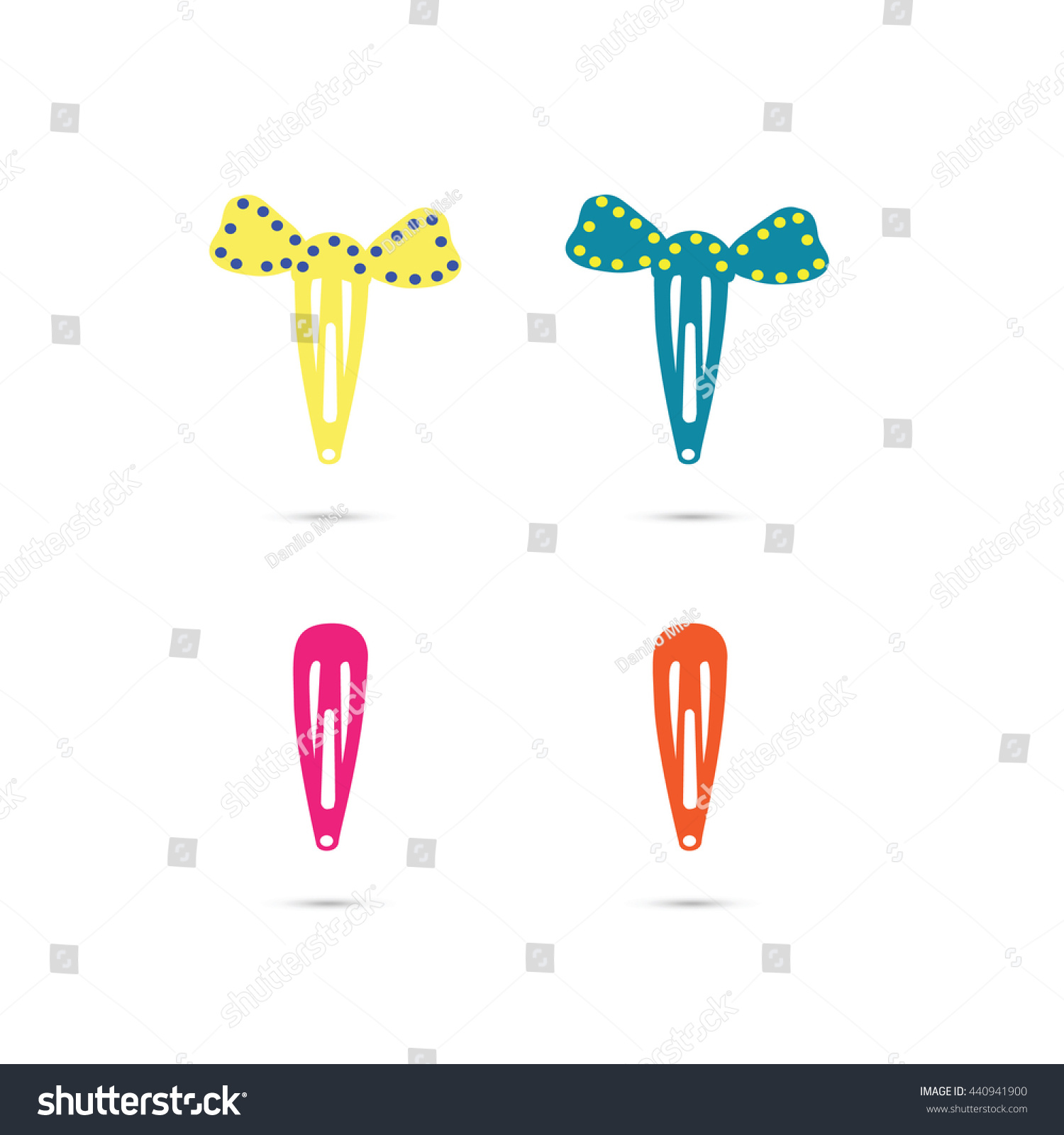 Hairpin Vector Illustration On White Background Stock Vector (Royalty ...