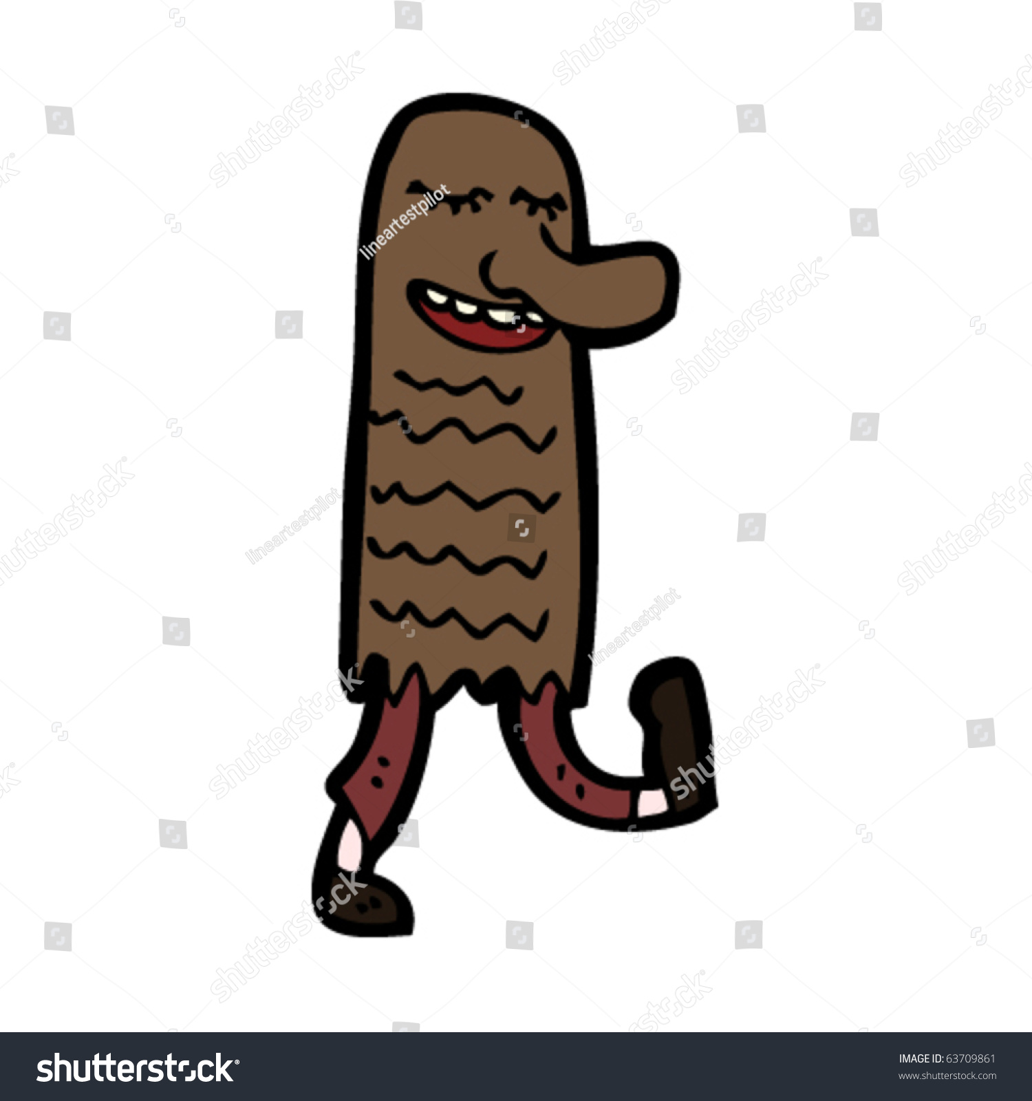 Hairy Creature Cartoon Stock Vector (Royalty Free) 63709861 | Shutterstock