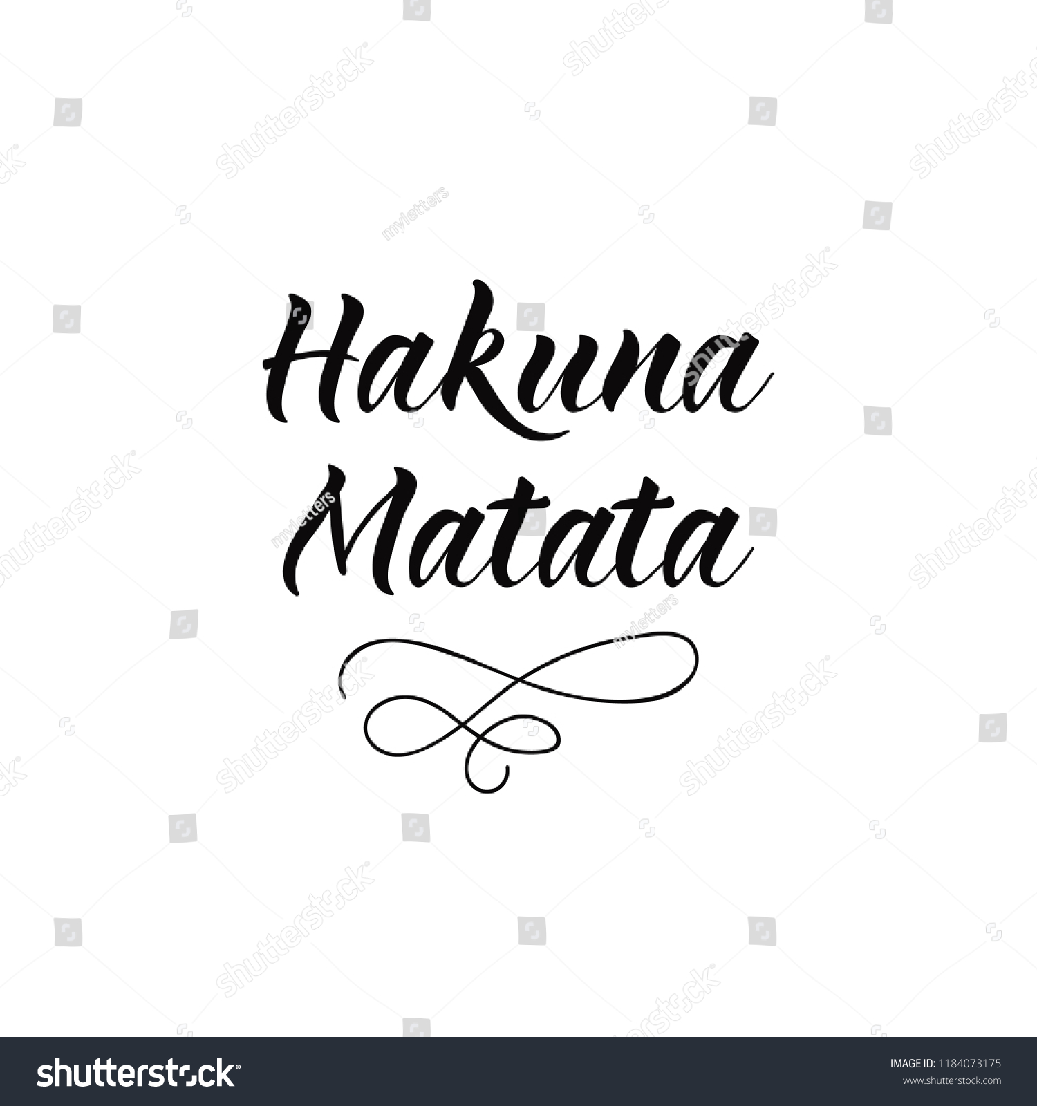 Hakuna Matata Ink Hand Lettering Modern Stock Vector (Royalty Free ... Hakuna Matata Ink Hand Lettering Modern Stock Vector (Royalty Free ...