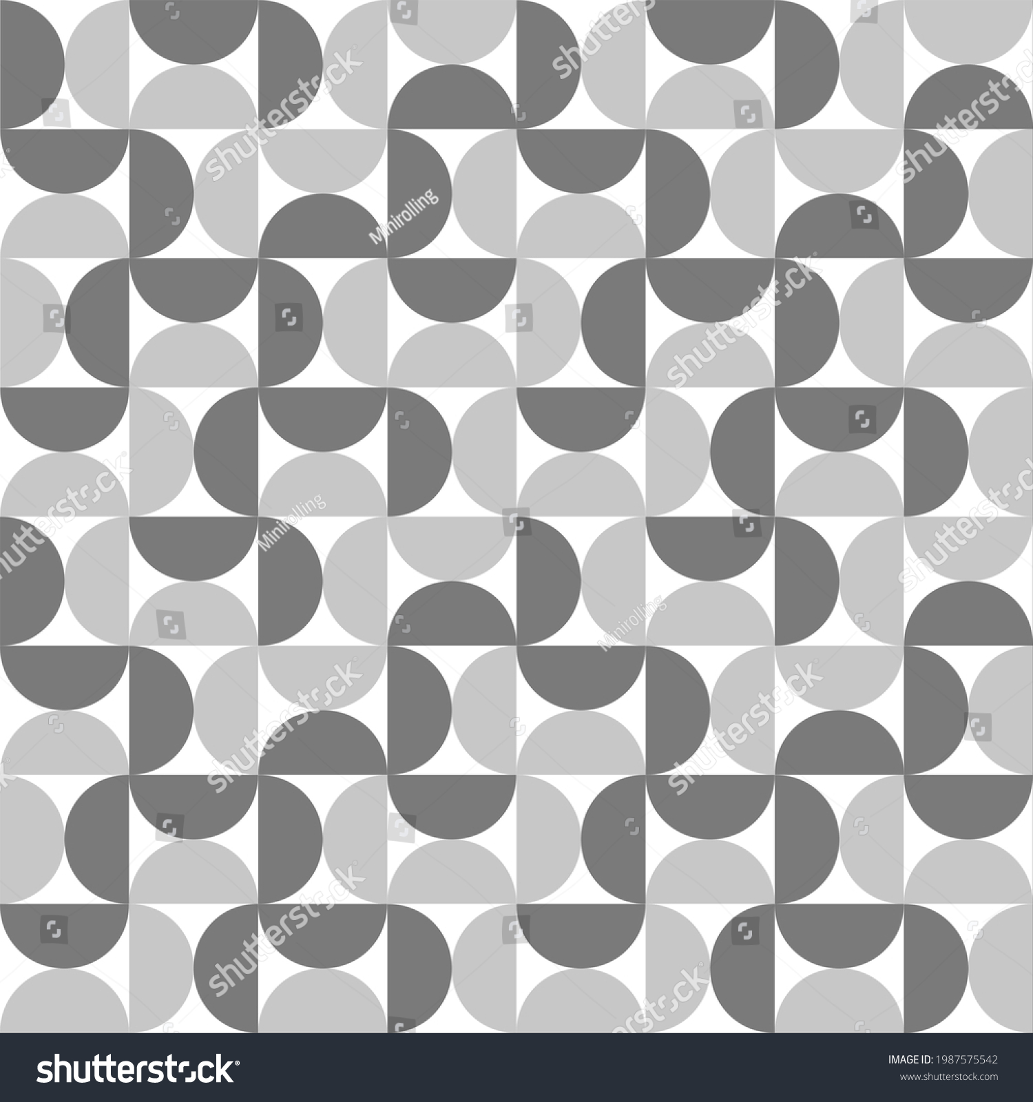 Half Circle Pattern Light Gray Color Stock Vector (Royalty Free ...
