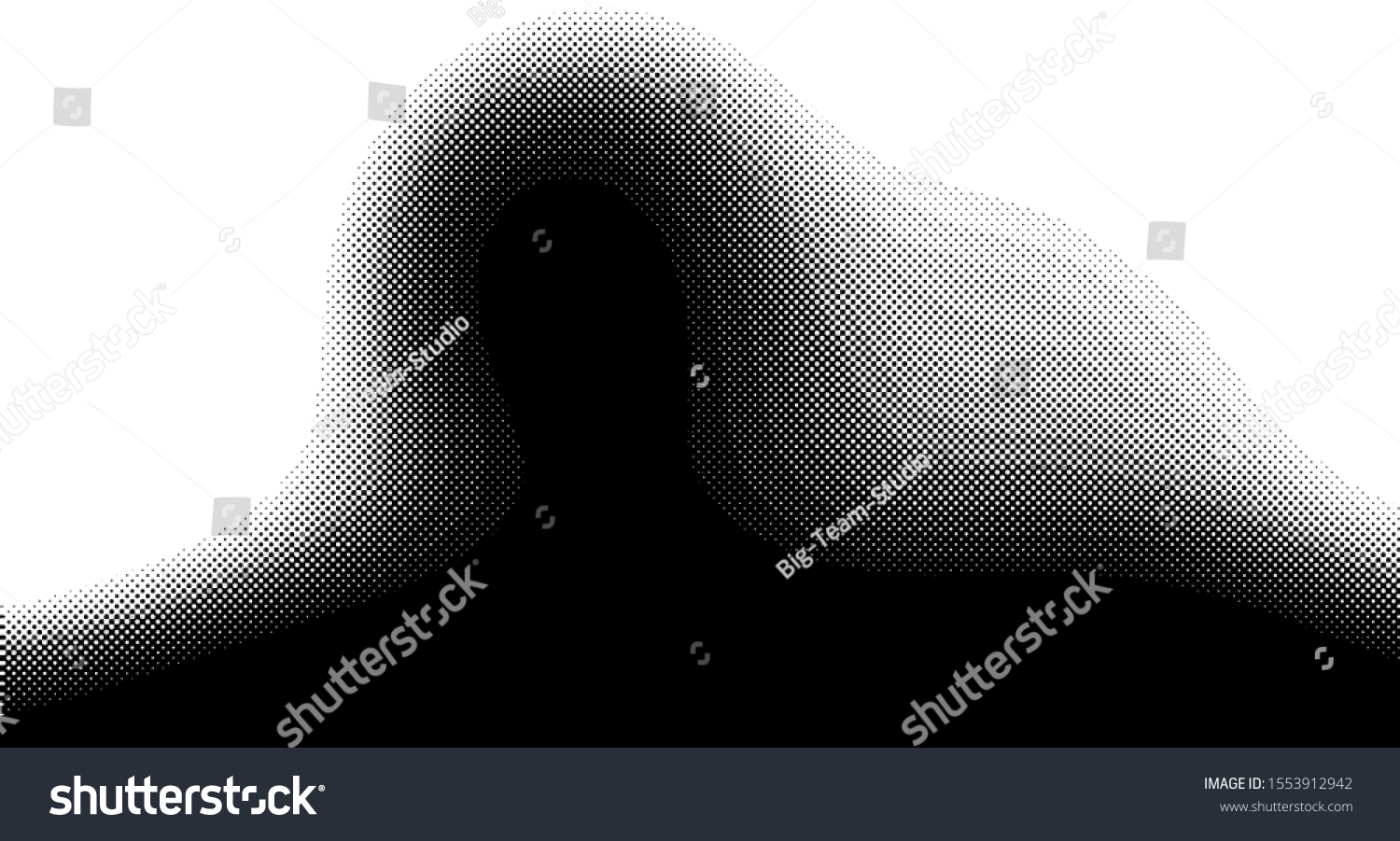 Halftone Background Wave Curved Gradient Texture Stock Vector (Royalty ...
